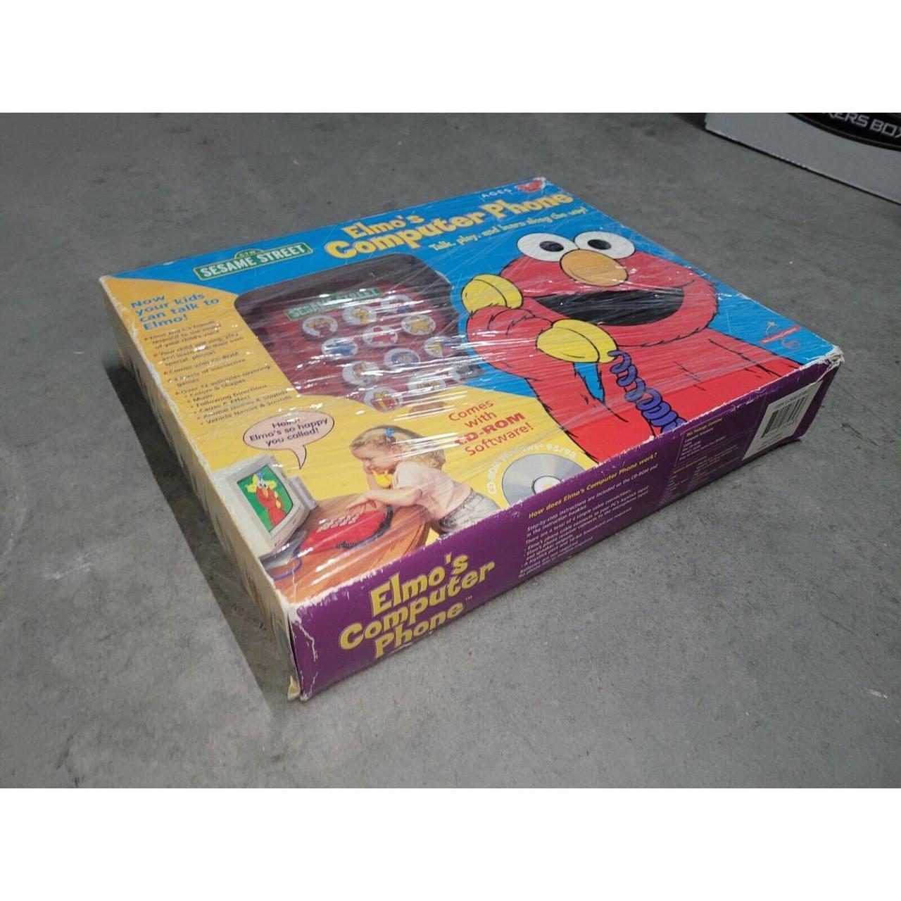 Vintage 1999 Sesame Street Elmo's Computer Phone Red... | Depop