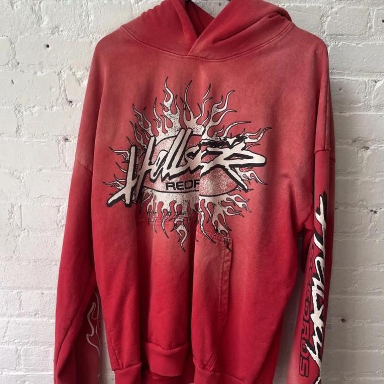 Red Hellstar hoodie - Depop