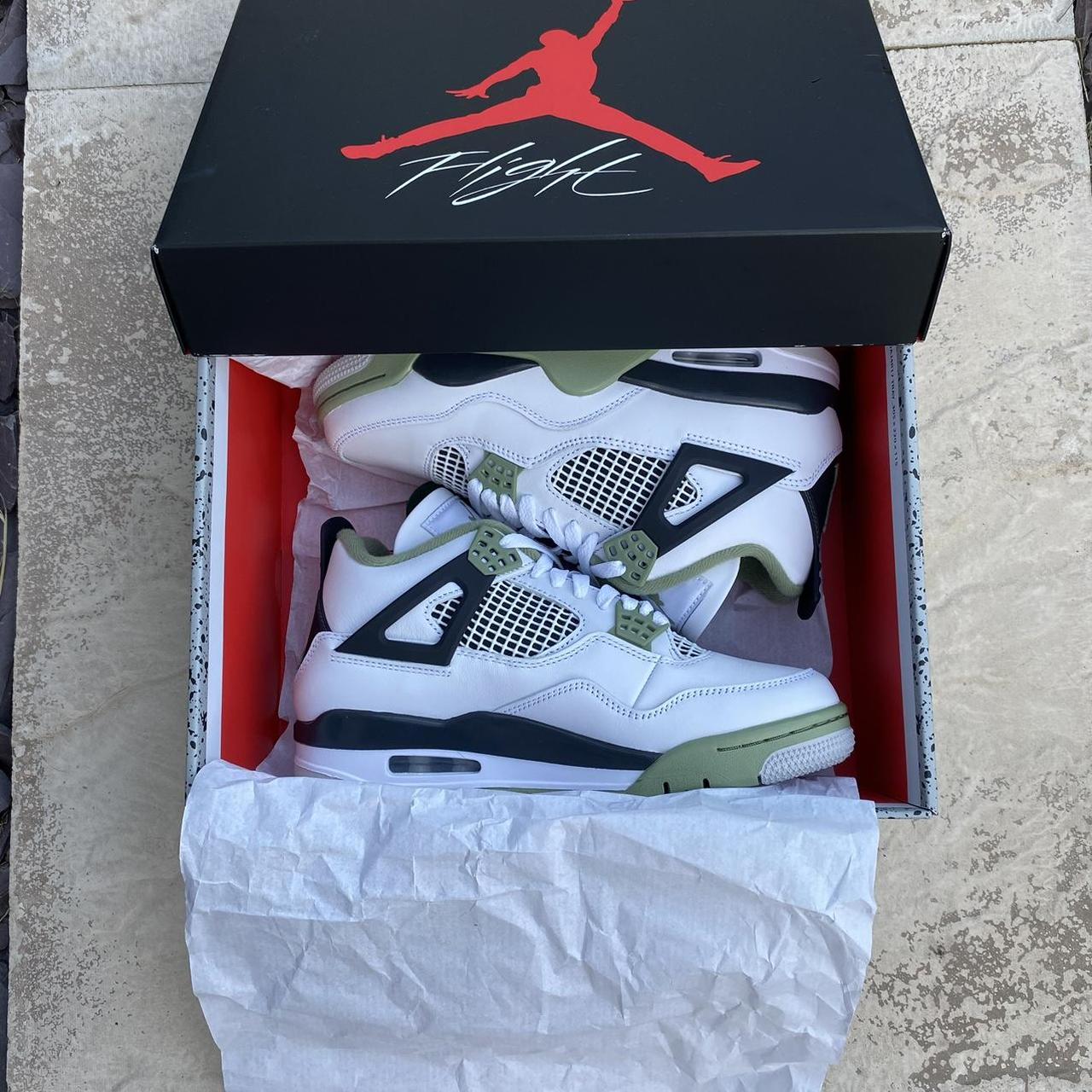 Authentic Jordan 4 seafoams, size 5 uk women’s in... - Depop