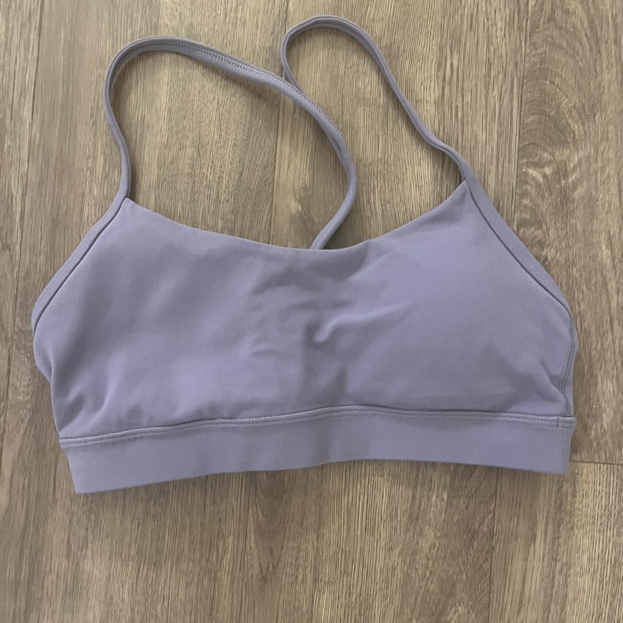 Lululemon Flow Y Bra *Nulu Smoked Mulberry size... - Depop