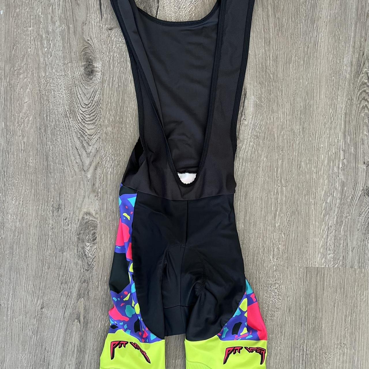 Neon Pit Viper Cycling Bibs. 80’s vibes. Size S. - Depop