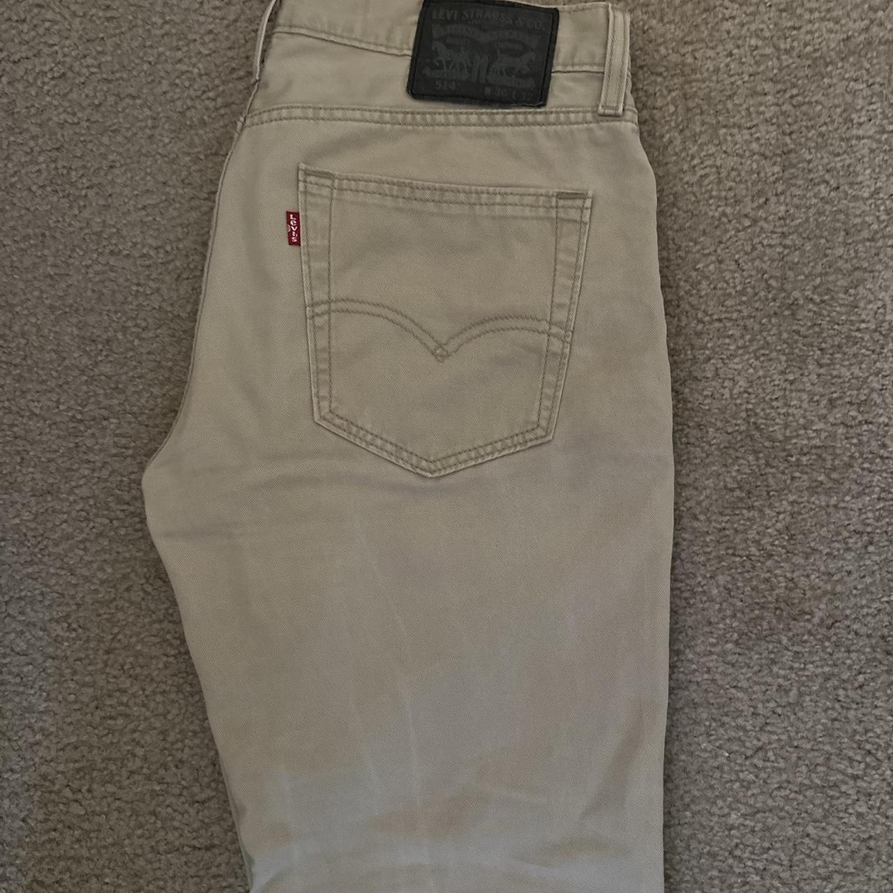 Cream-color trousers: New; Only worn on a few... - Depop