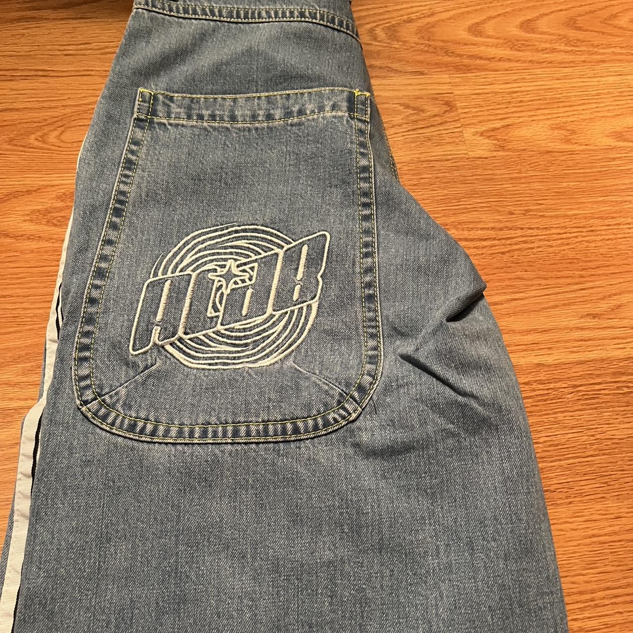 Men’s Alab Wide Leg Jeans With Baggy Fit Giving Of... - Depop