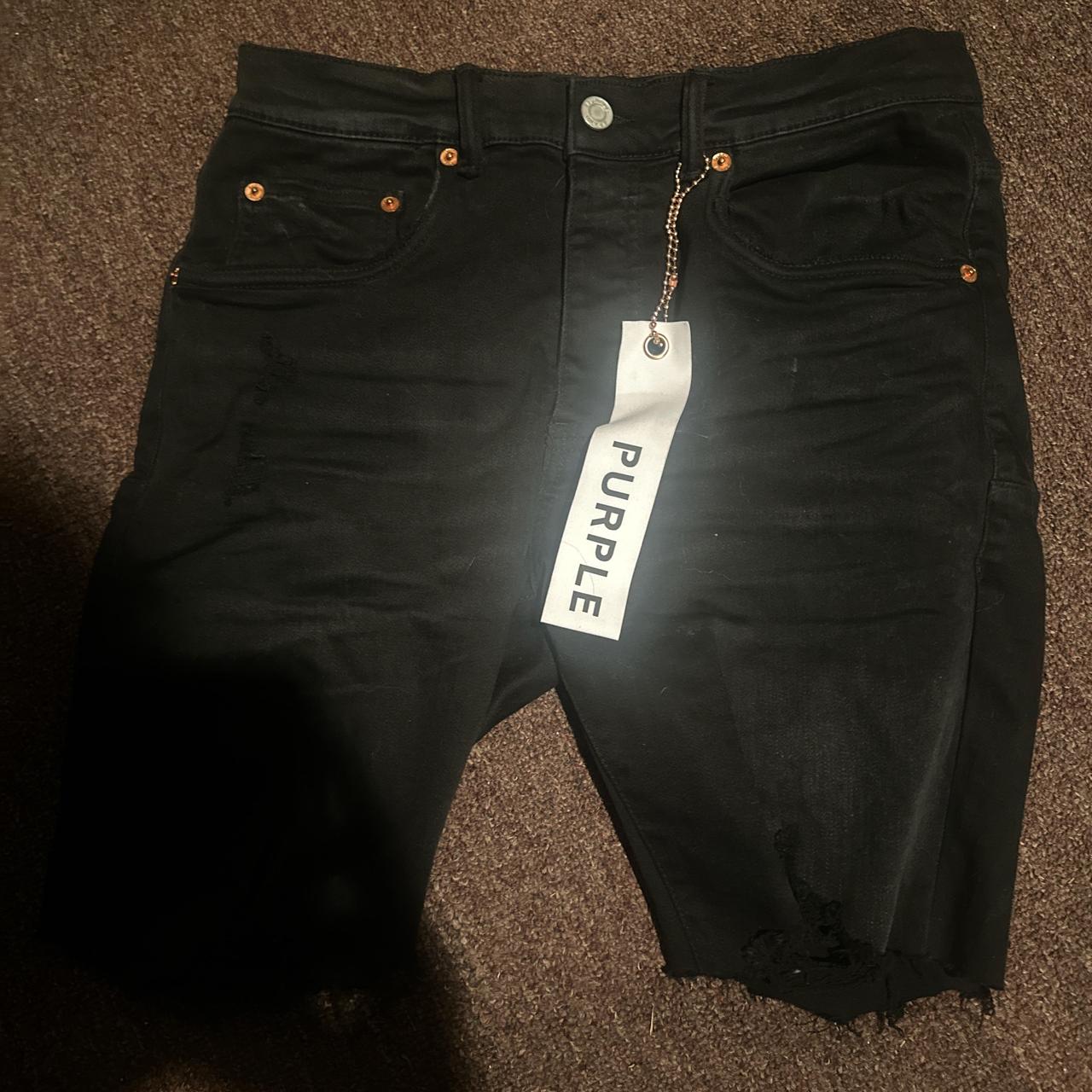 Custom purple jorts, size 30 (jeans) - Depop