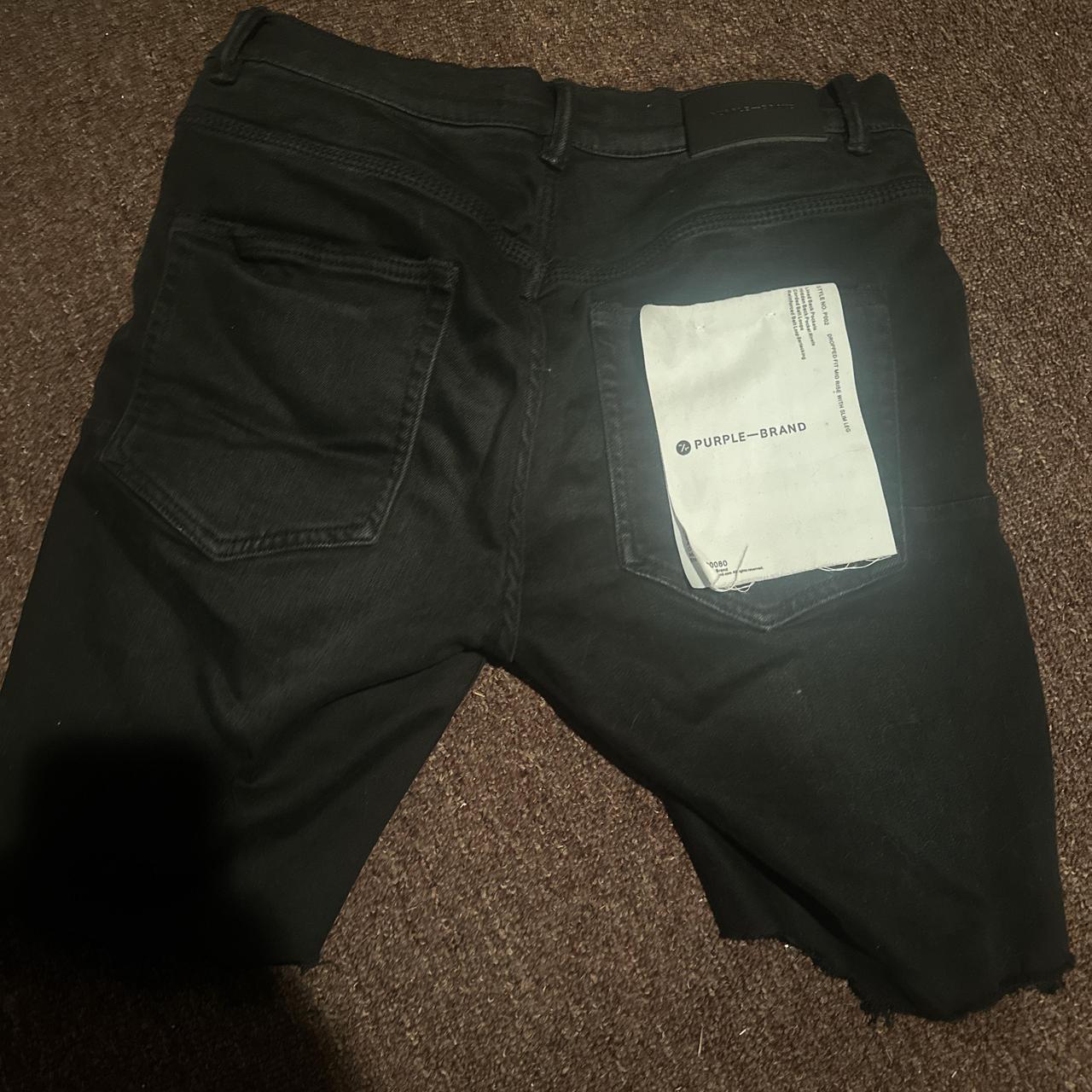 Custom purple jorts, size 30 (jeans) - Depop