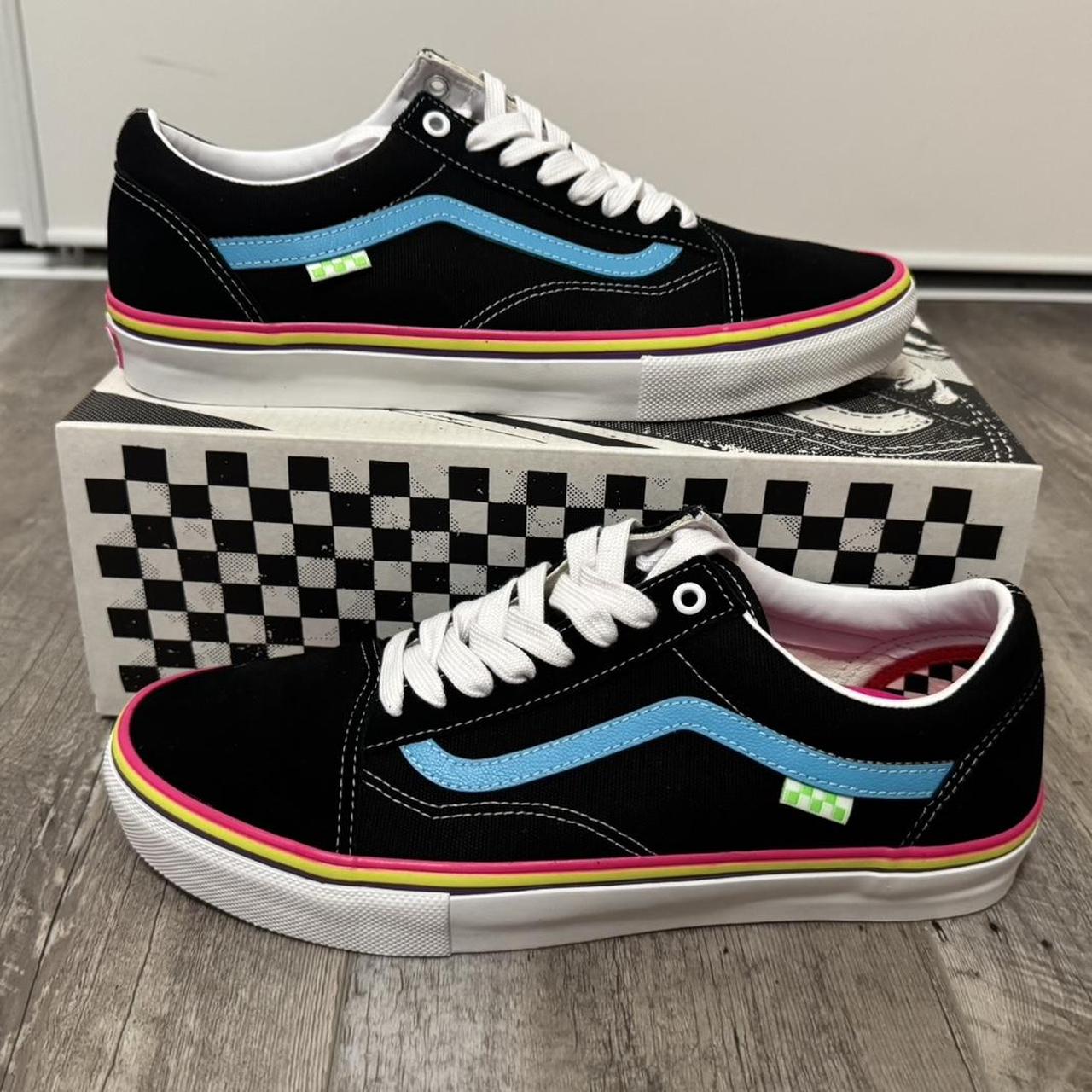 Vans Old Skool neon rave/black brand new original... | Depop