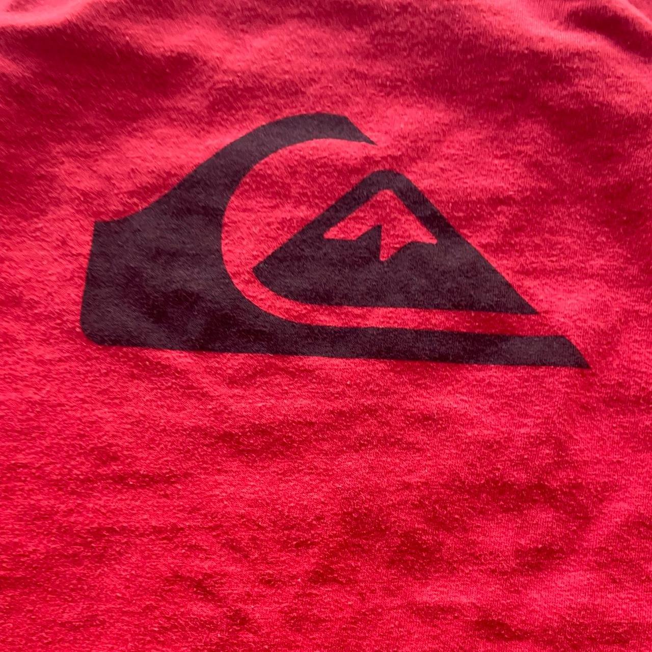 90s red quicksilver with a black outline for logo... | Depop