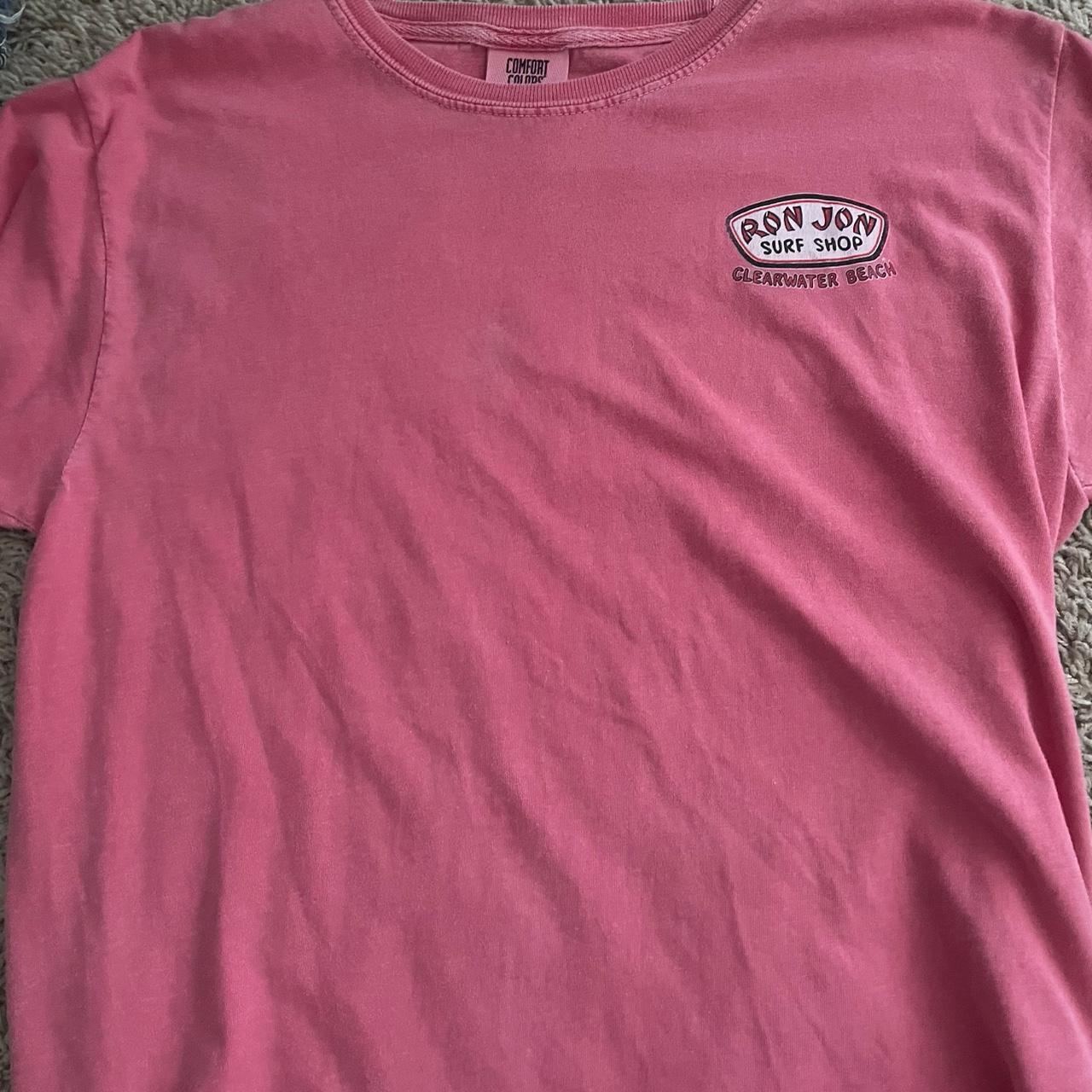 Pink Ron Jon Surf Shop cotton tee #surfvibes | Depop