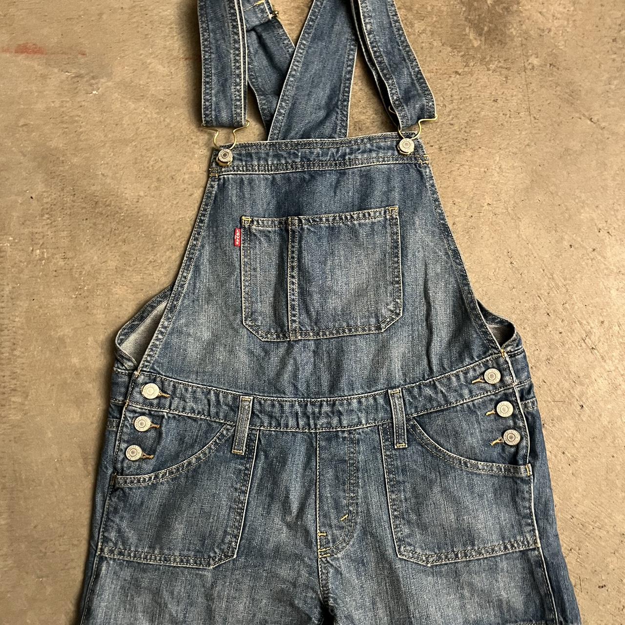 Levi's denim overalls #denimoveralls - Depop