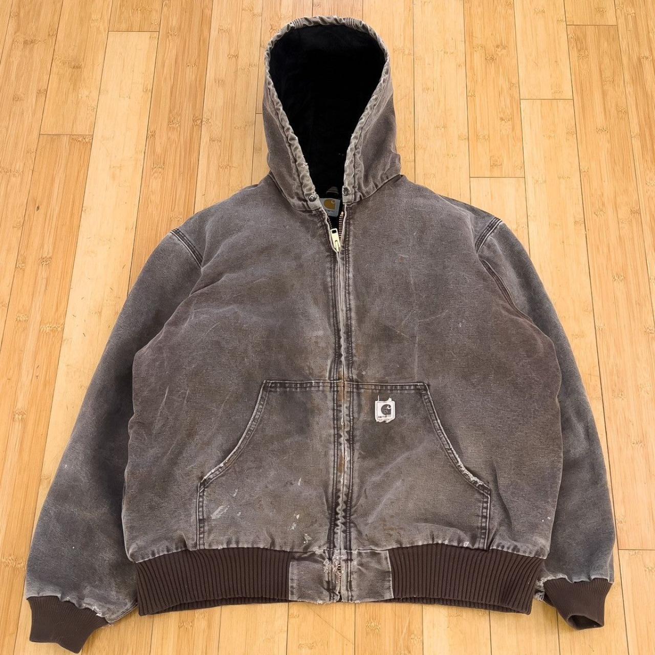 Vintage Brown Carhartt J130 Quilted Jacket • Jacket... - Depop