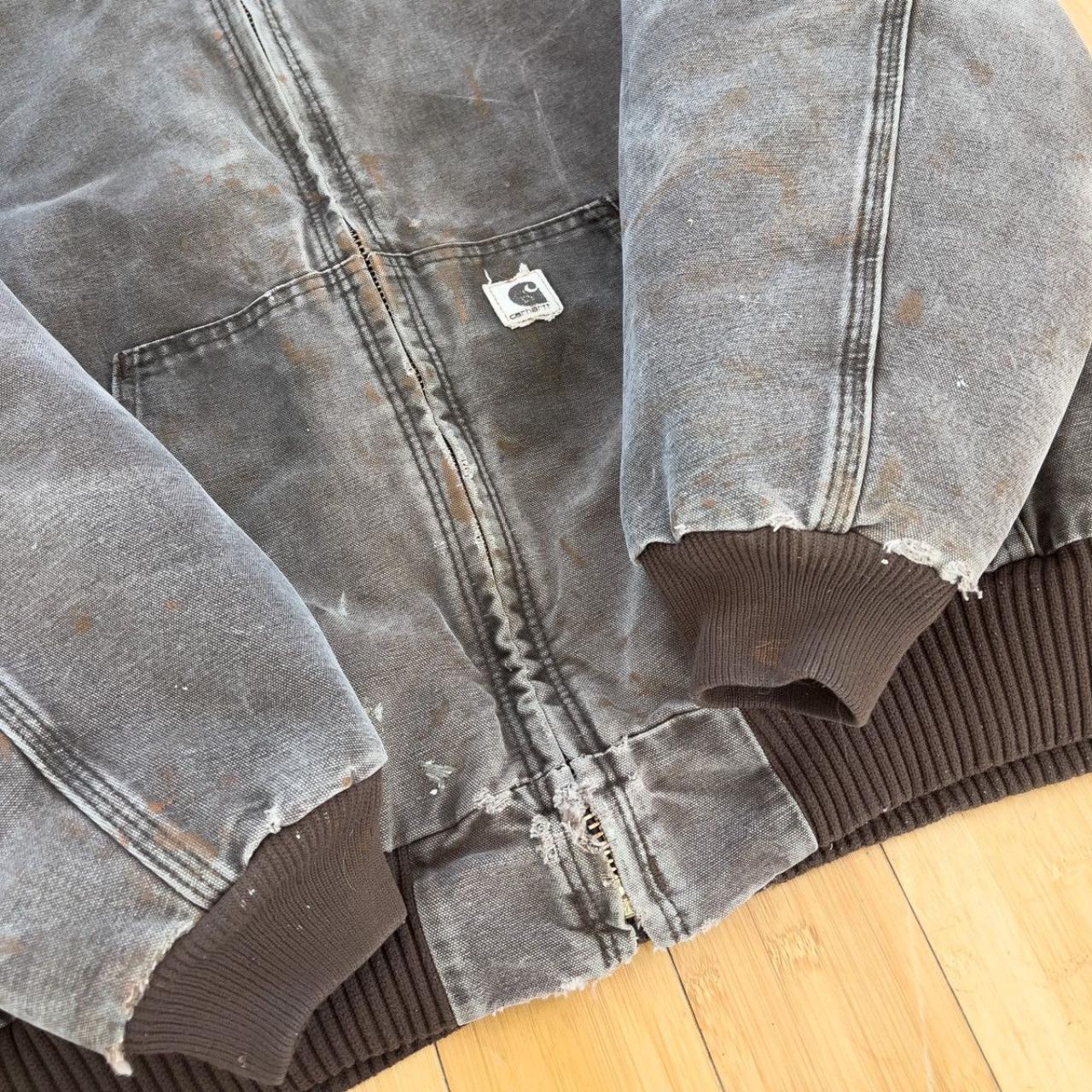 Vintage Brown Carhartt J130 Quilted Jacket • Jacket... - Depop