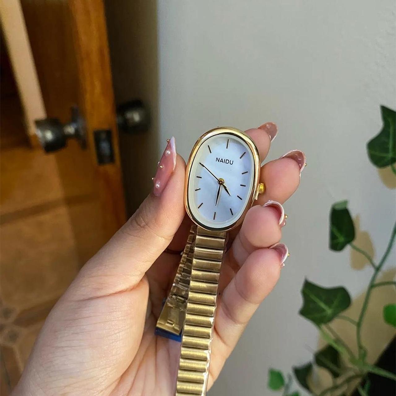 Color: Gold Movement: Quartz Watch Face:... - Depop