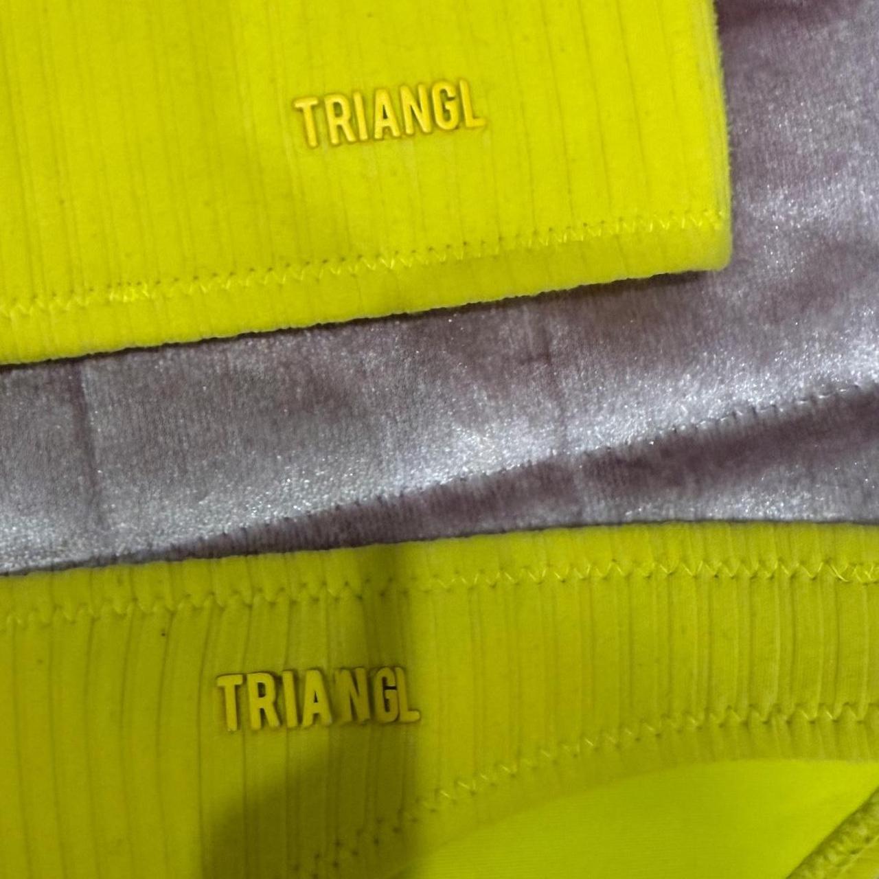 Triangl bikini yellow #beach #triangl | Depop