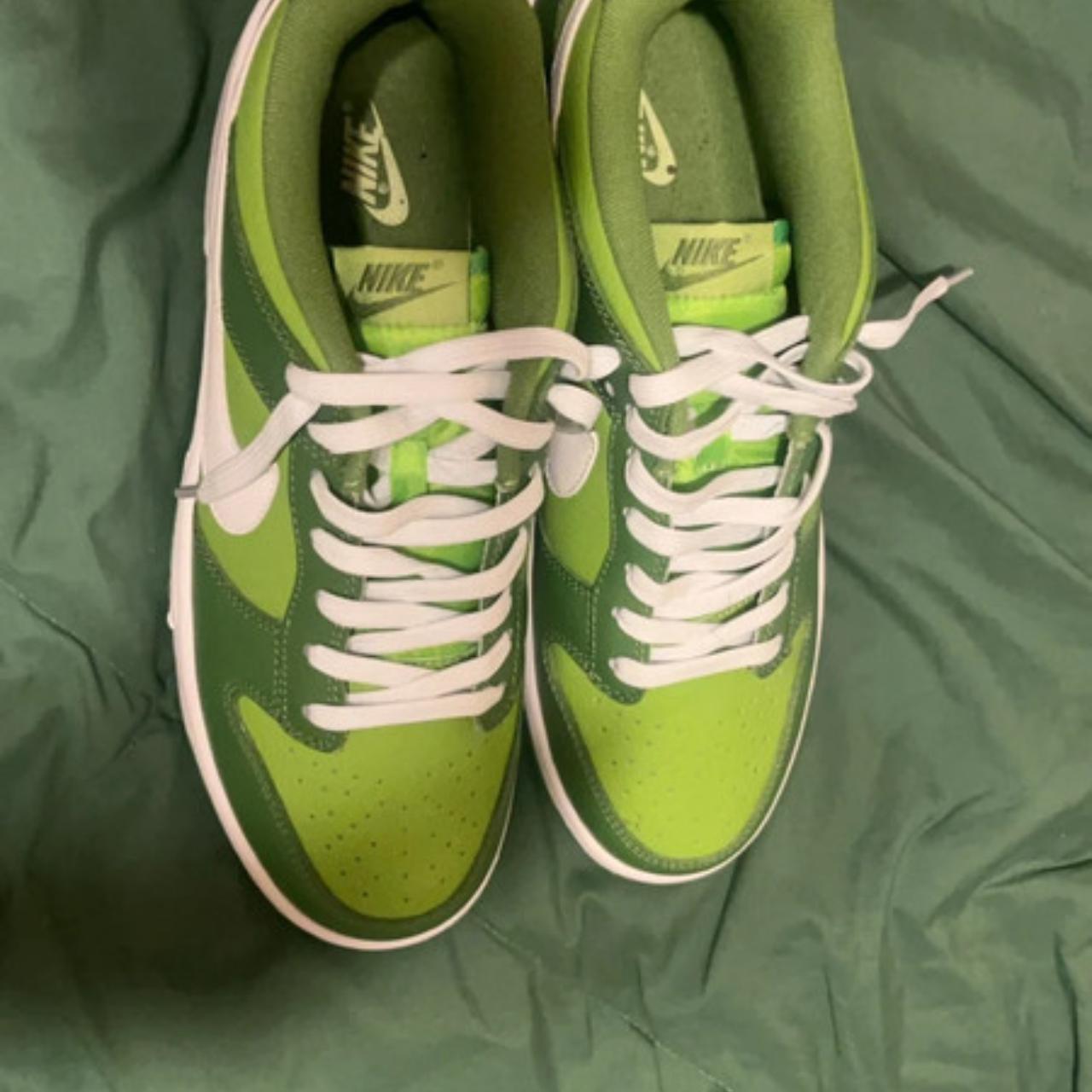 Lime Green Nike Dunks - Depop