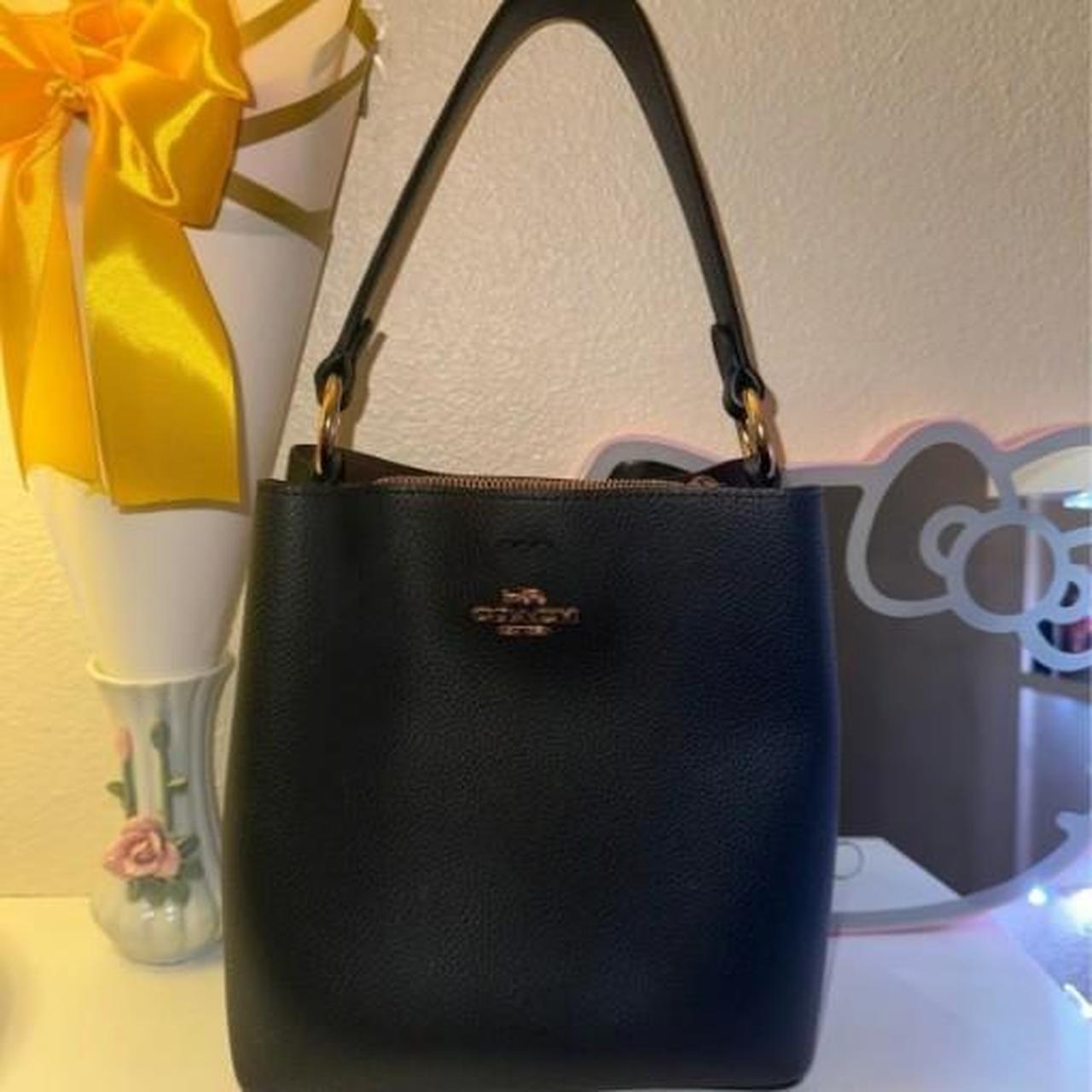 Coach black bucket bag - Depop