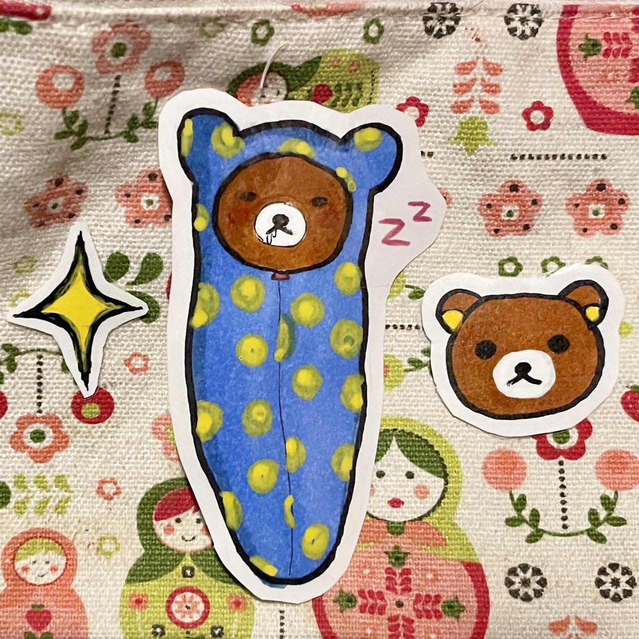 hand made rilakkuma stickers! -hand drawn and... - Depop
