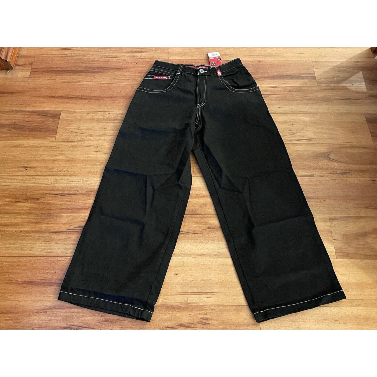 Vintage New Dead Stock JNCO Alien Black Jeans Size... - Depop