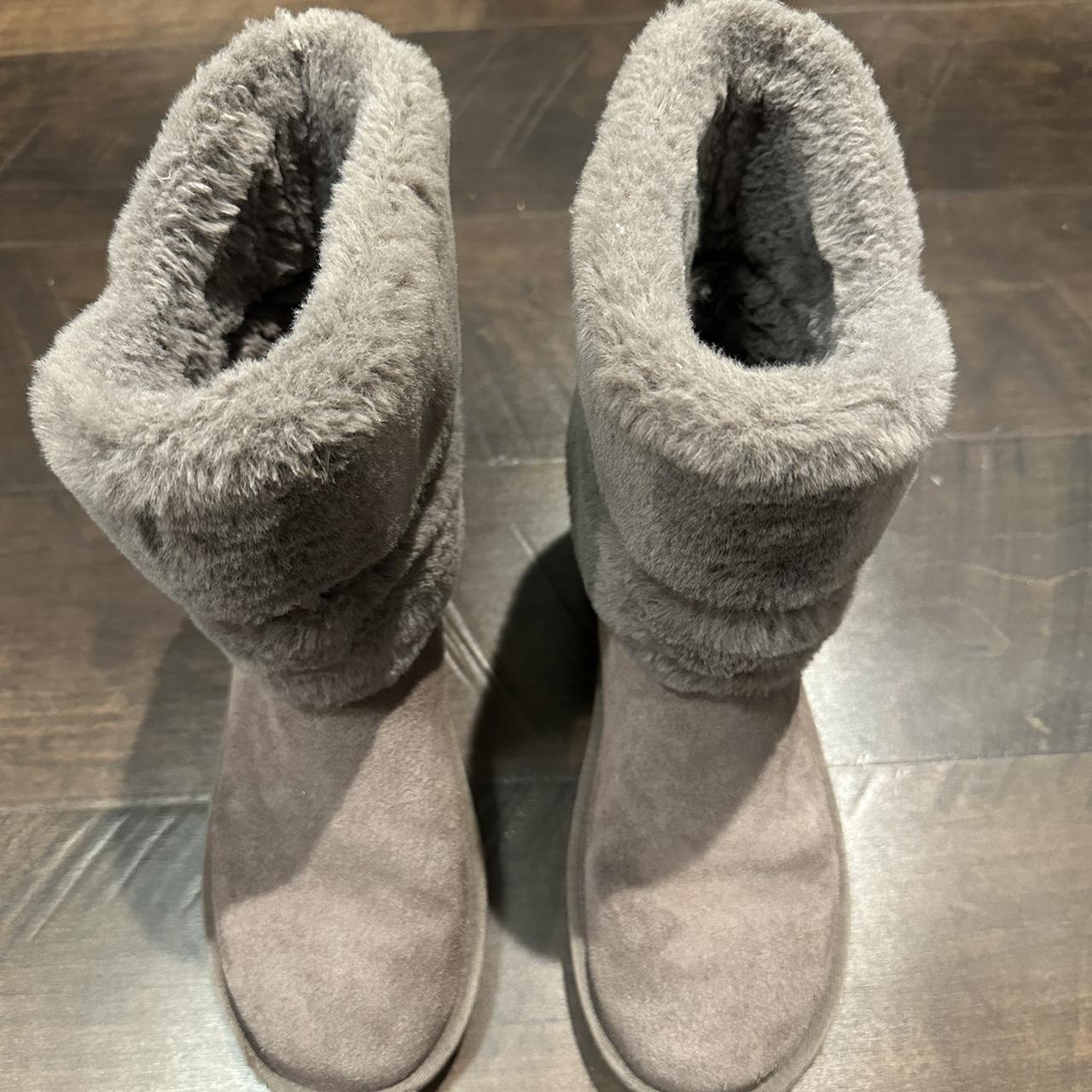 light mauveish brown fuzzy ugg boots. these have... - Depop