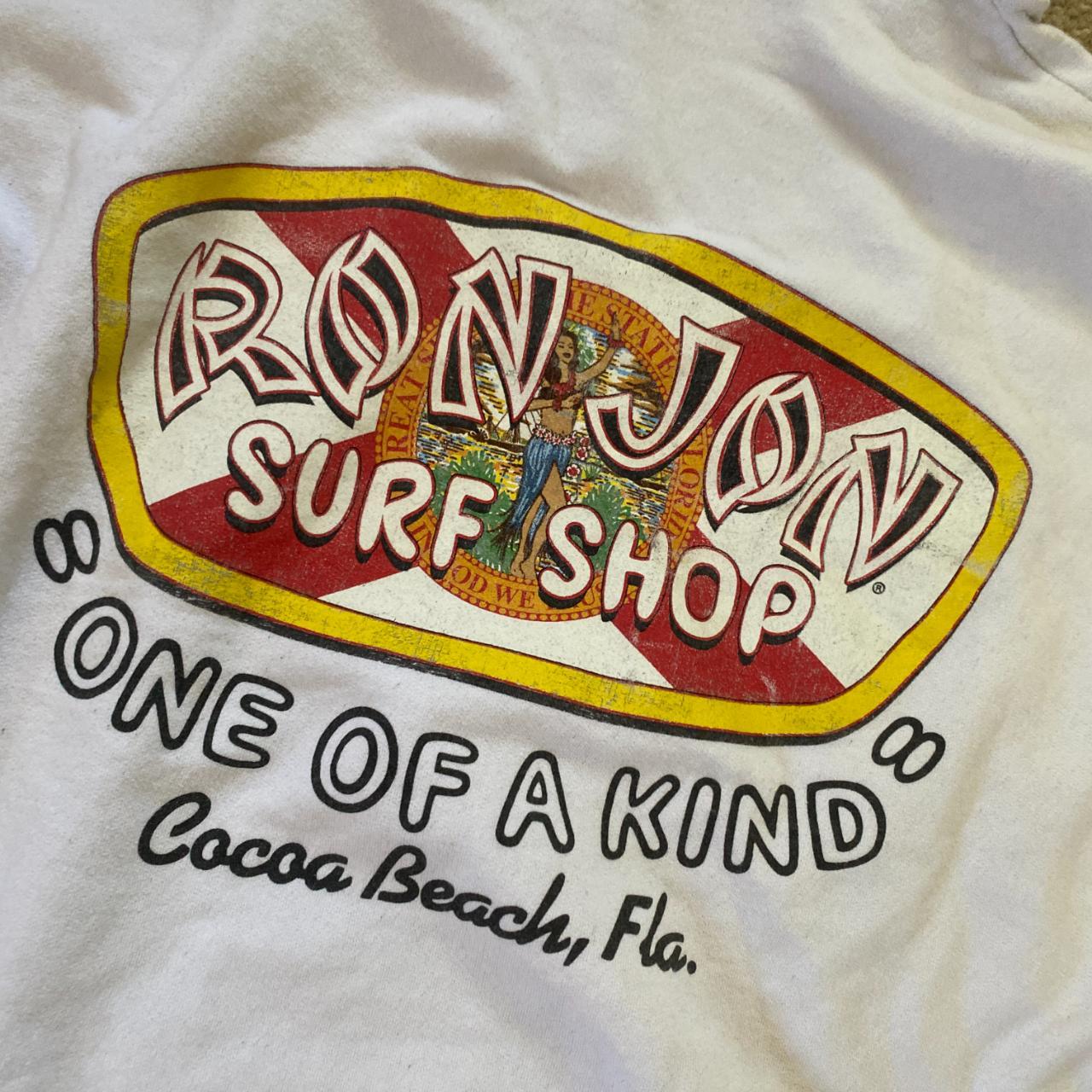RON JON SURF SHOP HOODIE XL VERY COOL -SOME STAINS... - Depop