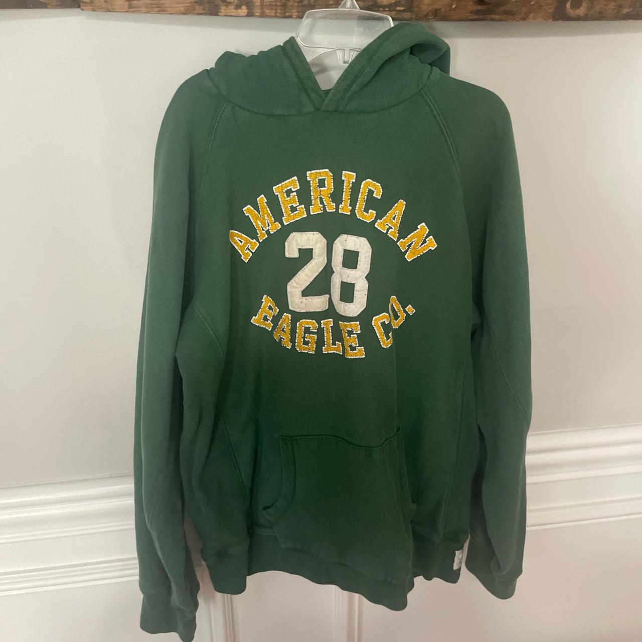 American Eagle green hoodie #hoodies Large - Depop