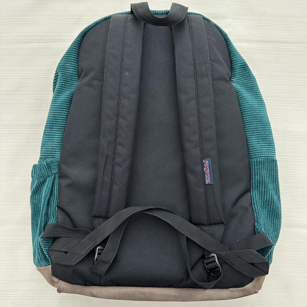 jansport right pack green “deep juniper” corduroy... - Depop