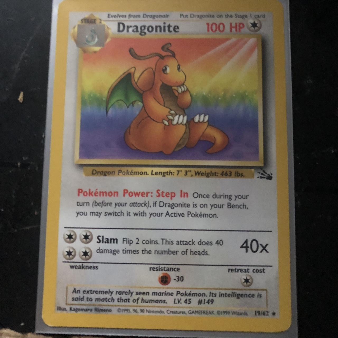 Fossil dragonite #pokemon #tcg #cards #playingcards... | Depop