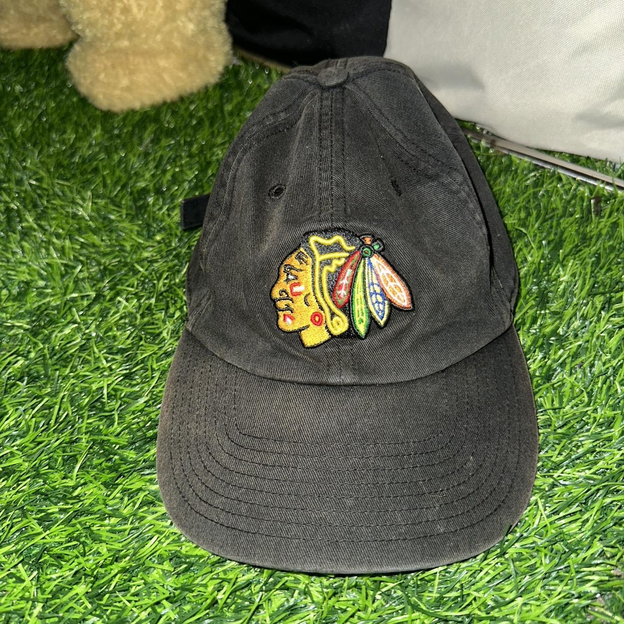 Black Chicago Blackhawks cap #NHL #hockey | Depop