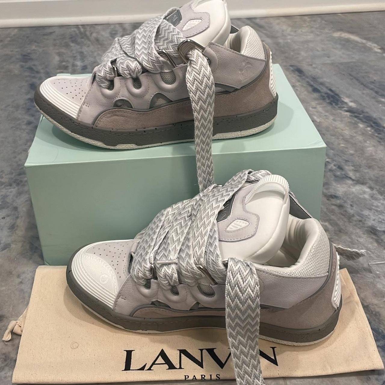 grey and white lanvins size 10 same or next day... | Depop