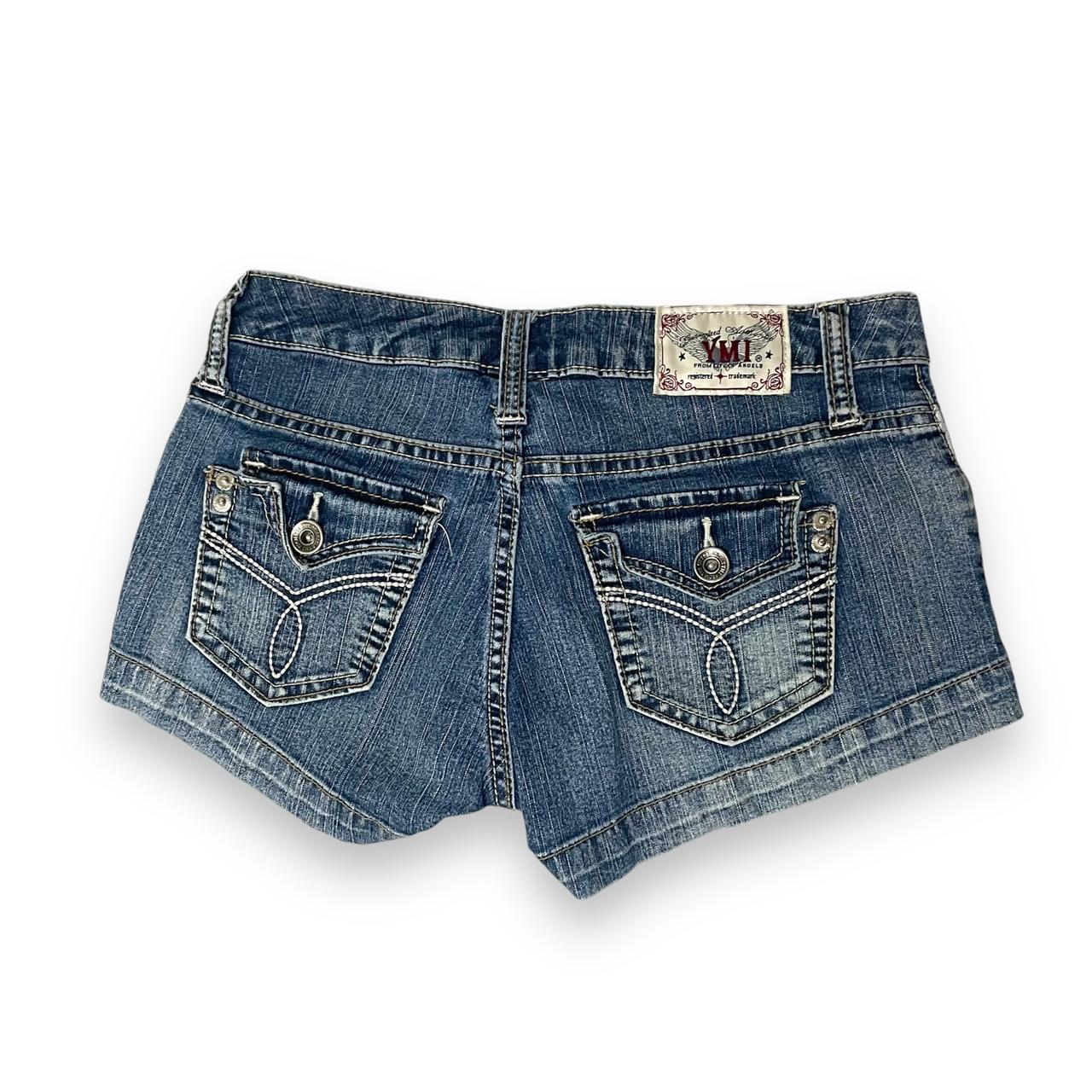 low rise y2k ymi shorts with pocket detail waist 27” - Depop