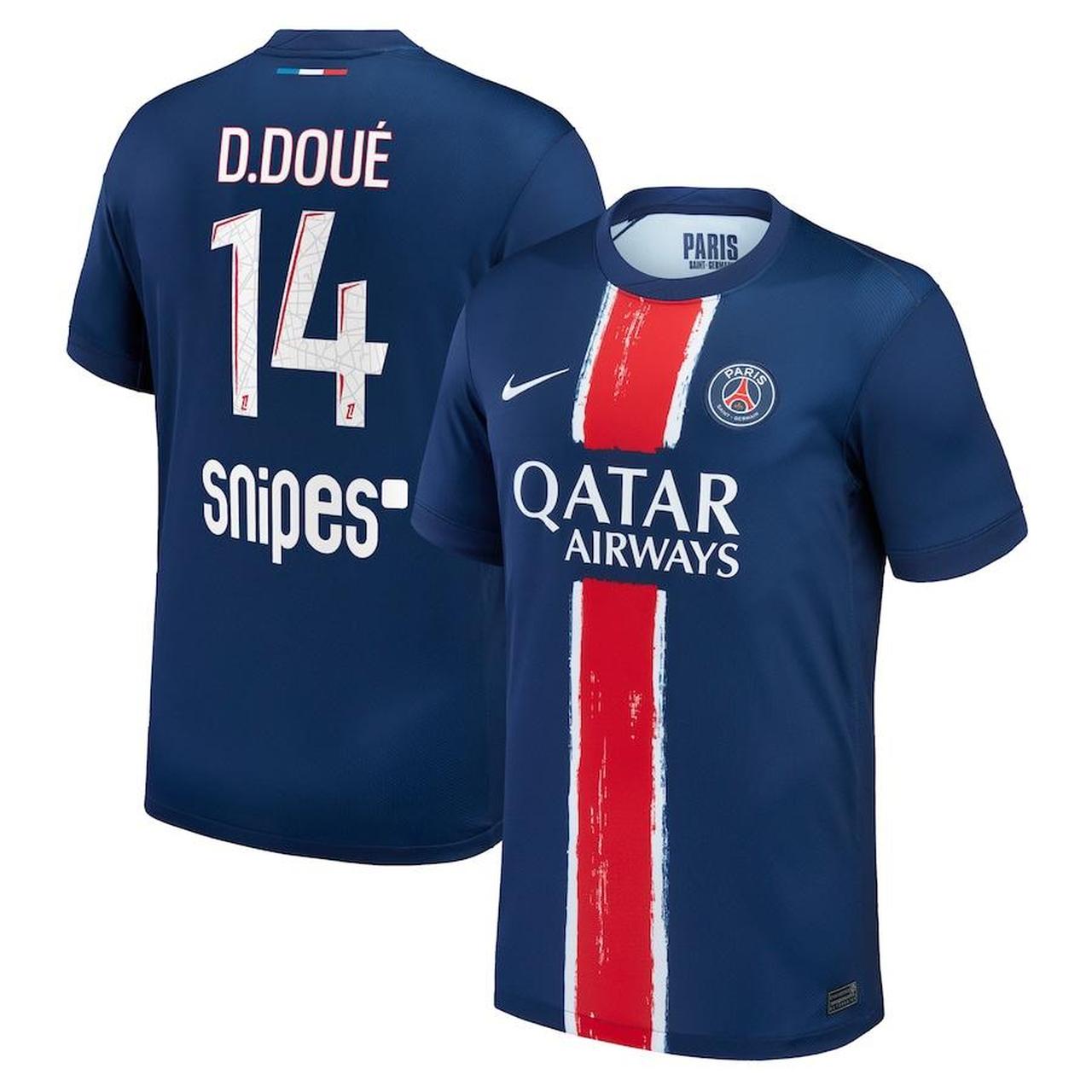 Nike PSG Desire Doué 14 2024/25 navy football shirt... | Depop