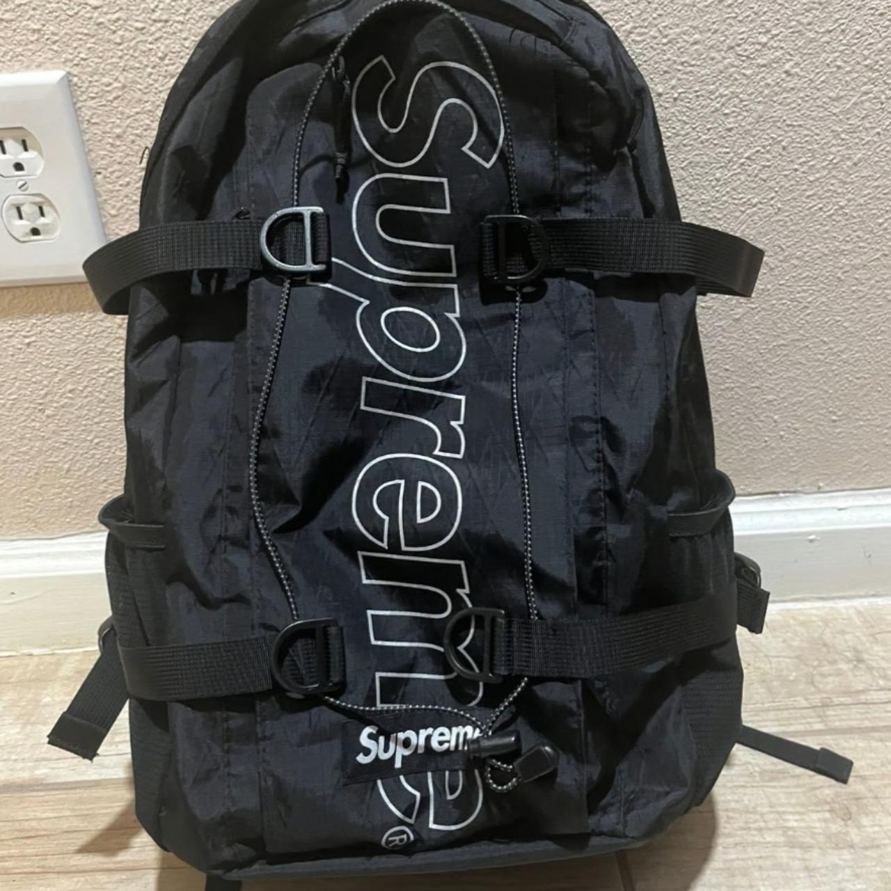 Supreme FW18 backpack (black) Good condition, used a... - Depop