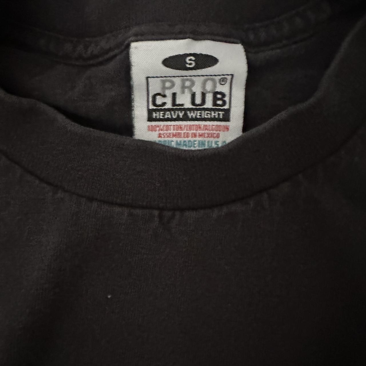 Size small black Pro Club shirt. Its a Small in mens... - Depop