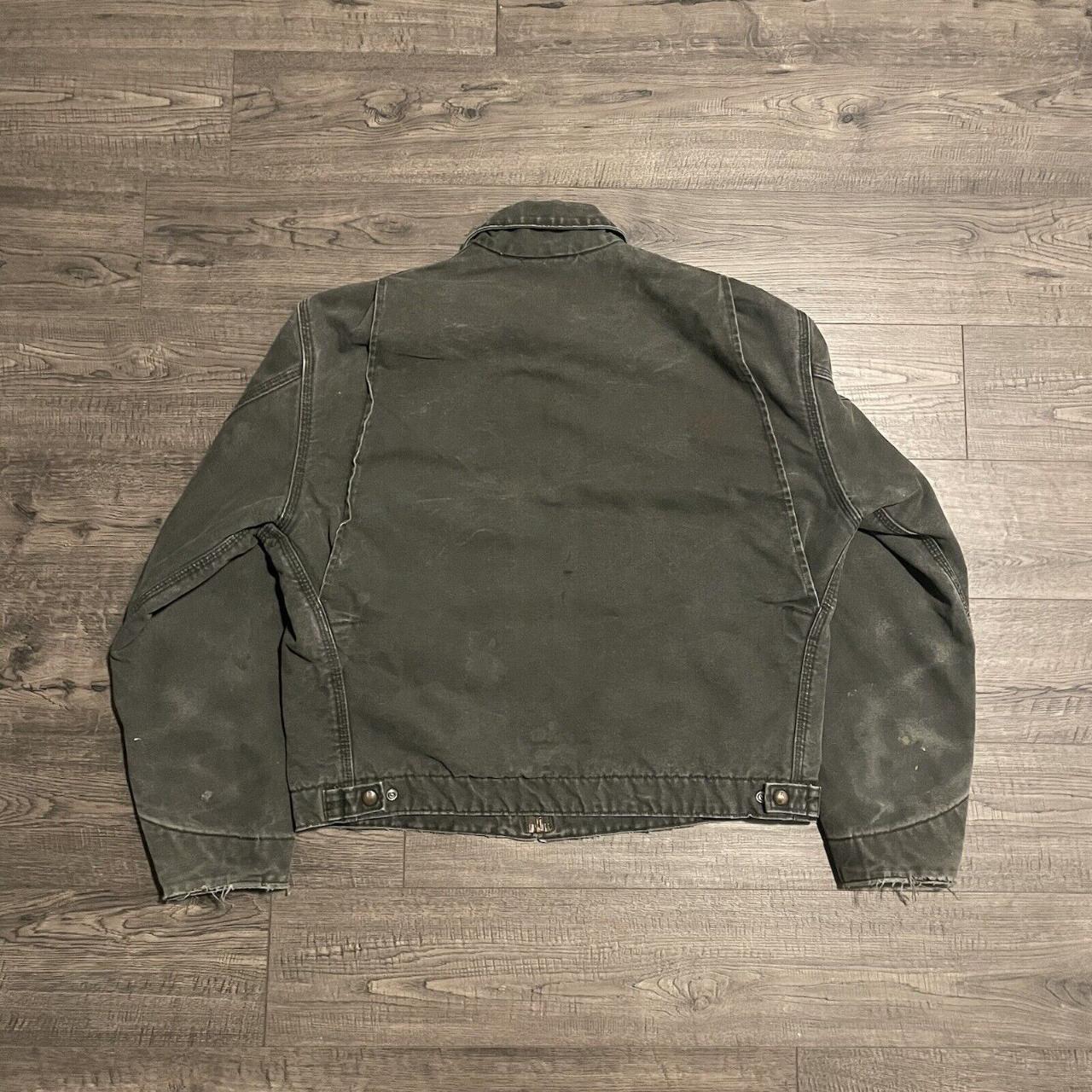 Vtg Carhartt J97 Style MOS Green Detroit Fits Medium... - Depop