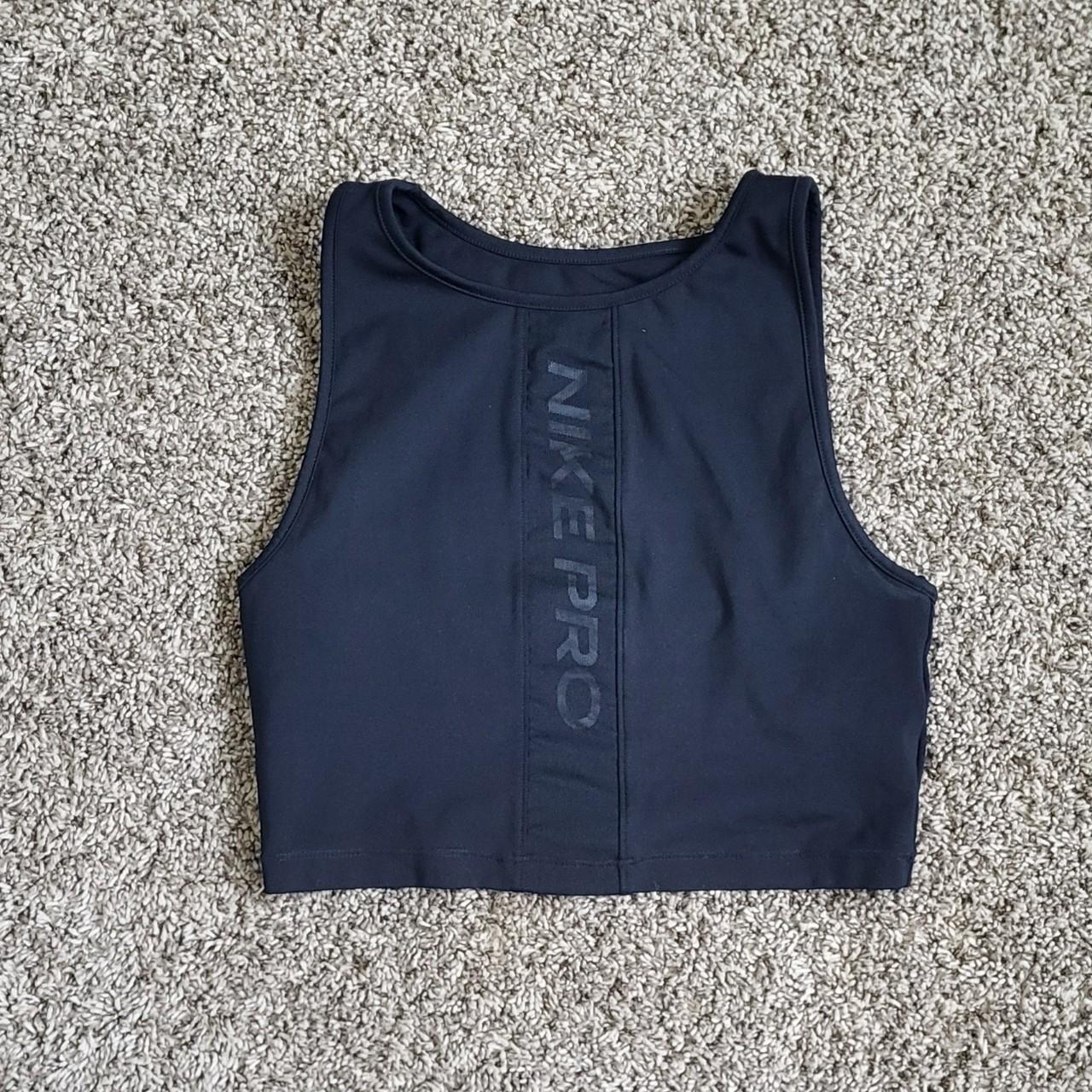 Nike Pro crop top. No built-in bra. - Depop
