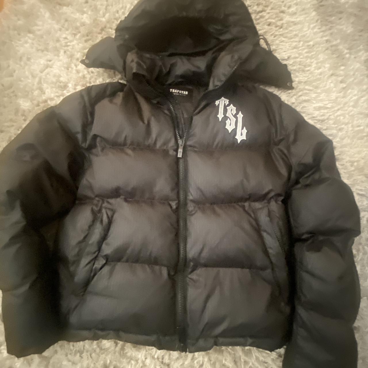 Black Trapstar shooters puffer jacket. Only worn a... - Depop