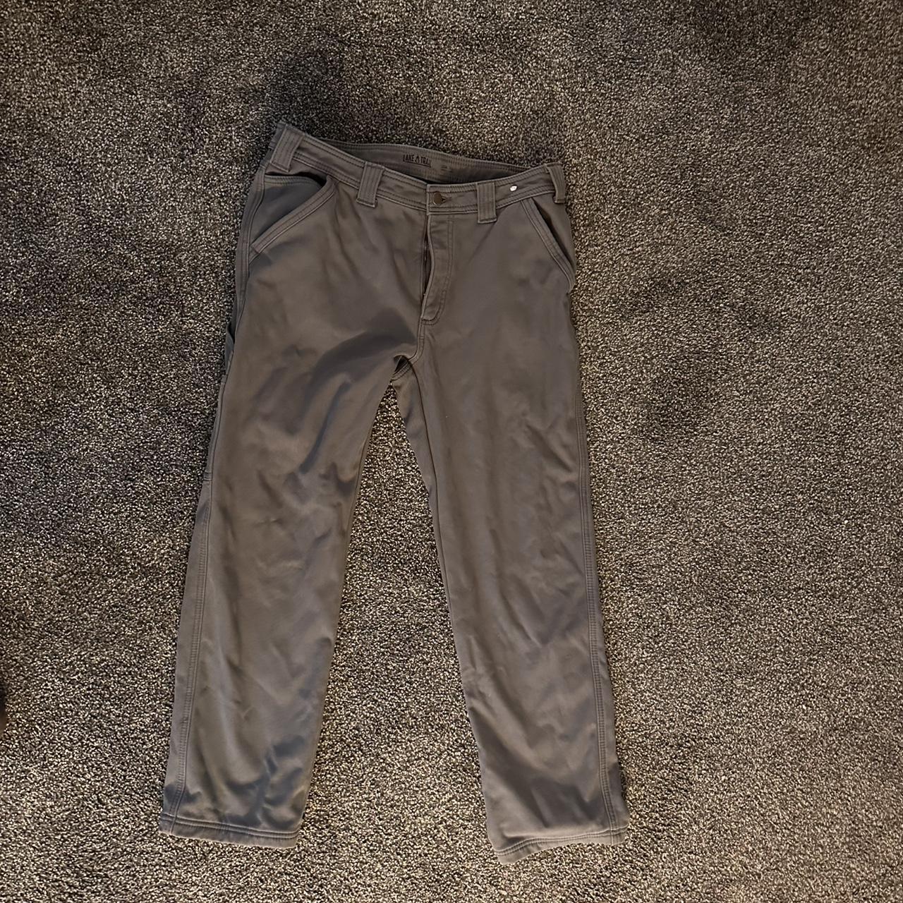 Lake & Trail grey cargo pants Fleece lined, very... - Depop
