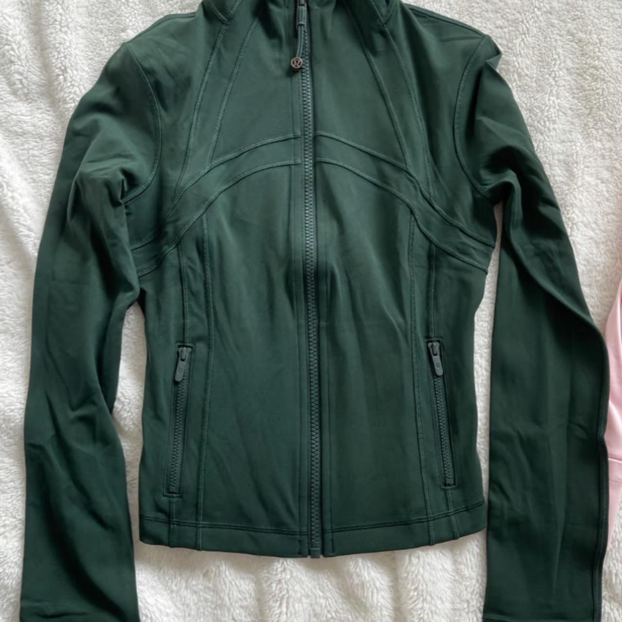 Lululemon Define cropped Jacket size 4 Legacy Green... - Depop
