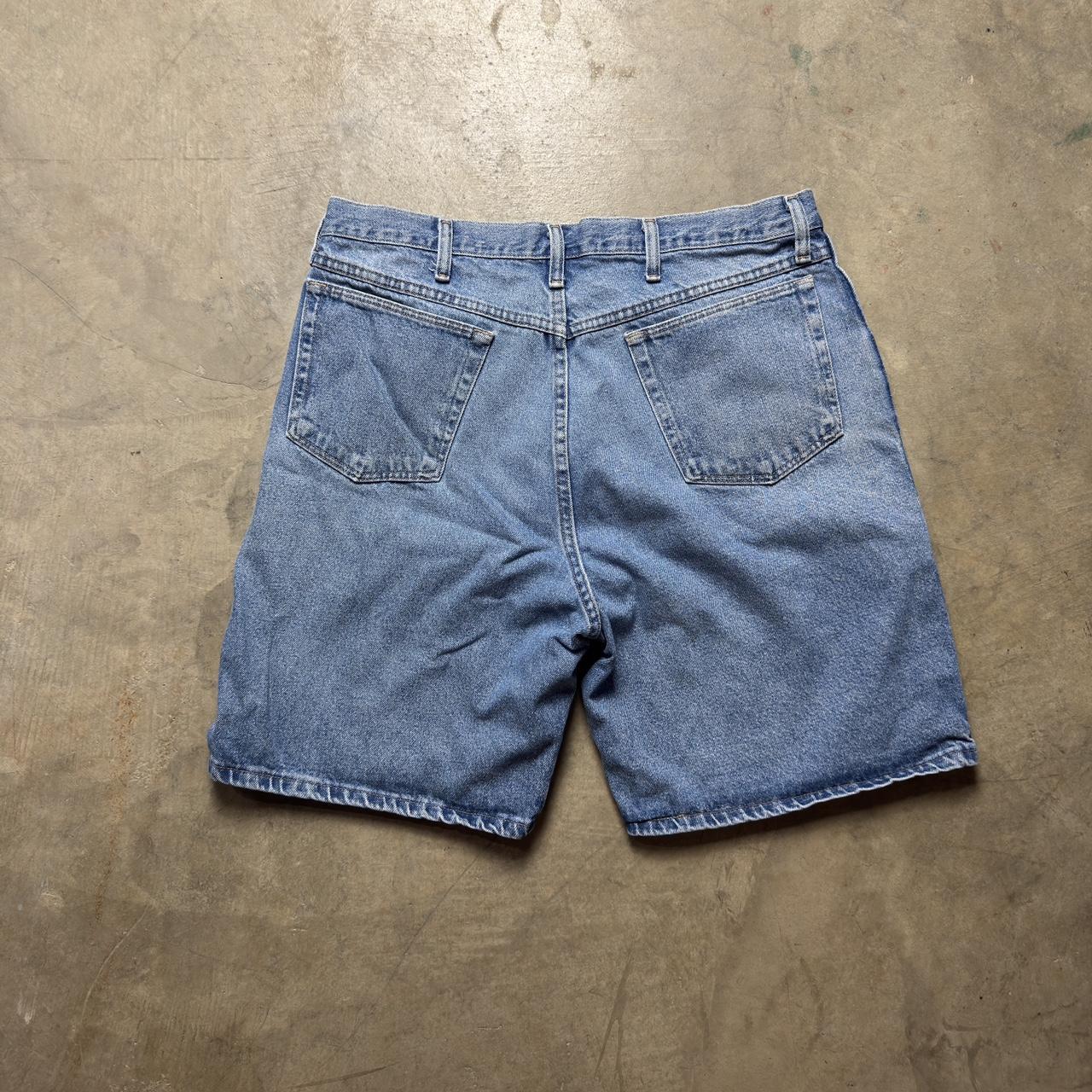 Vintage 2000s Baggy Denim Jorts Measurements... | Depop