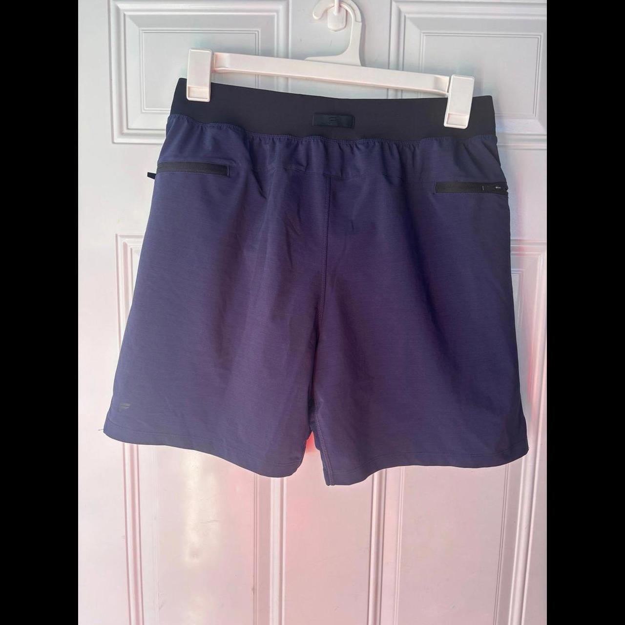 Men's Fabletics navy blue shorts with built in... | Depop