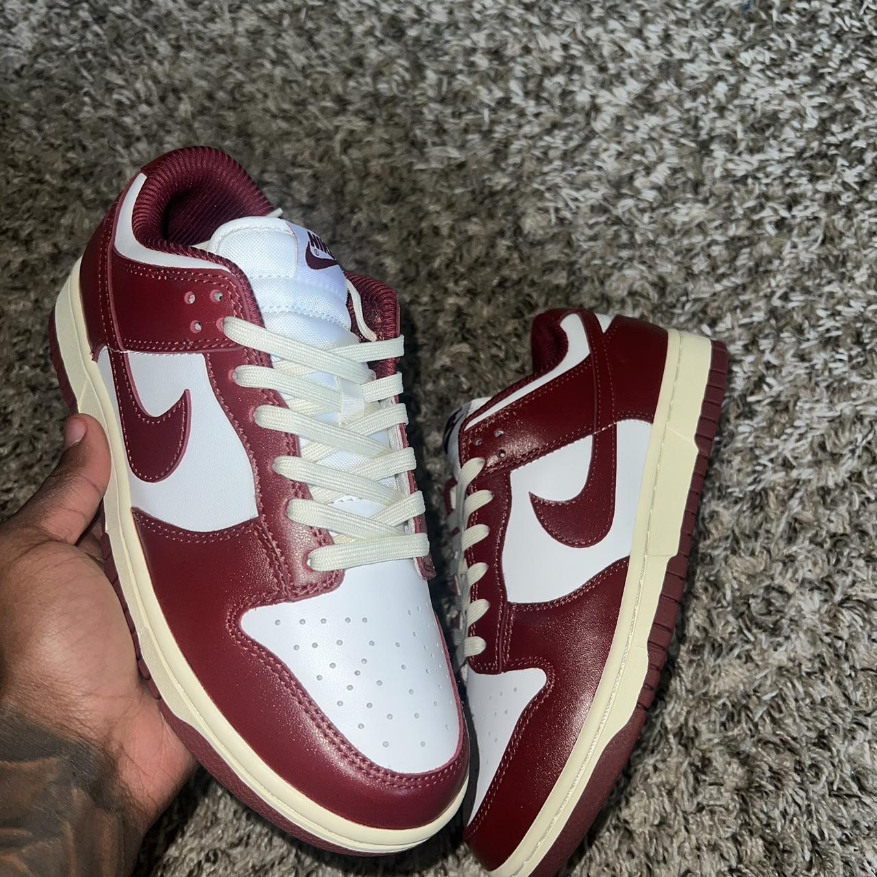 Nike Dunk Low Team Red Women's Size: W8/M6.5 - Depop