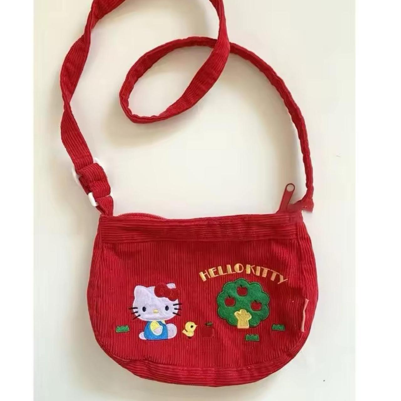 Hello Kitty Red Cross body bag Casual Handbags.... - Depop
