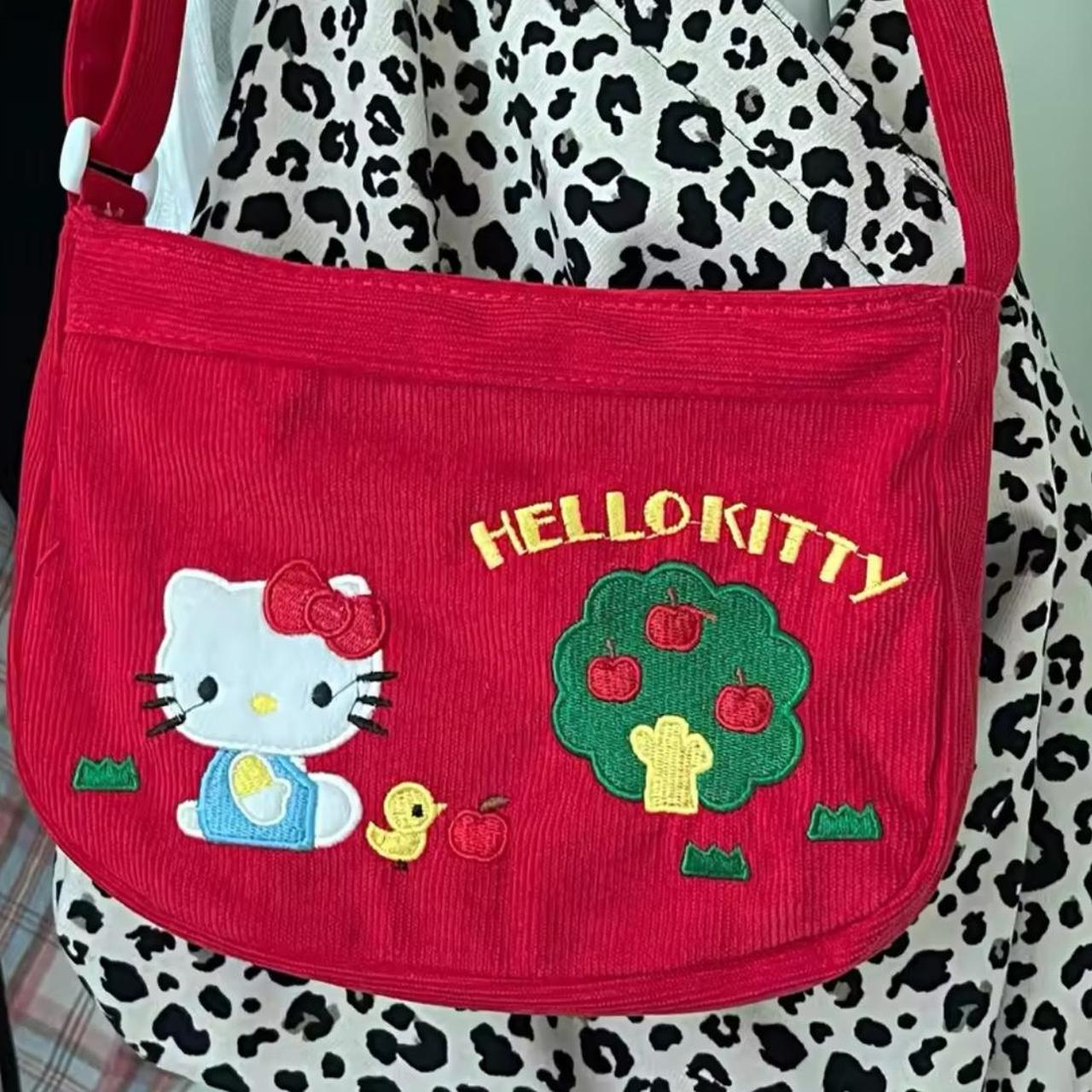 Hello Kitty Red Cross body bag Casual Handbags.... - Depop