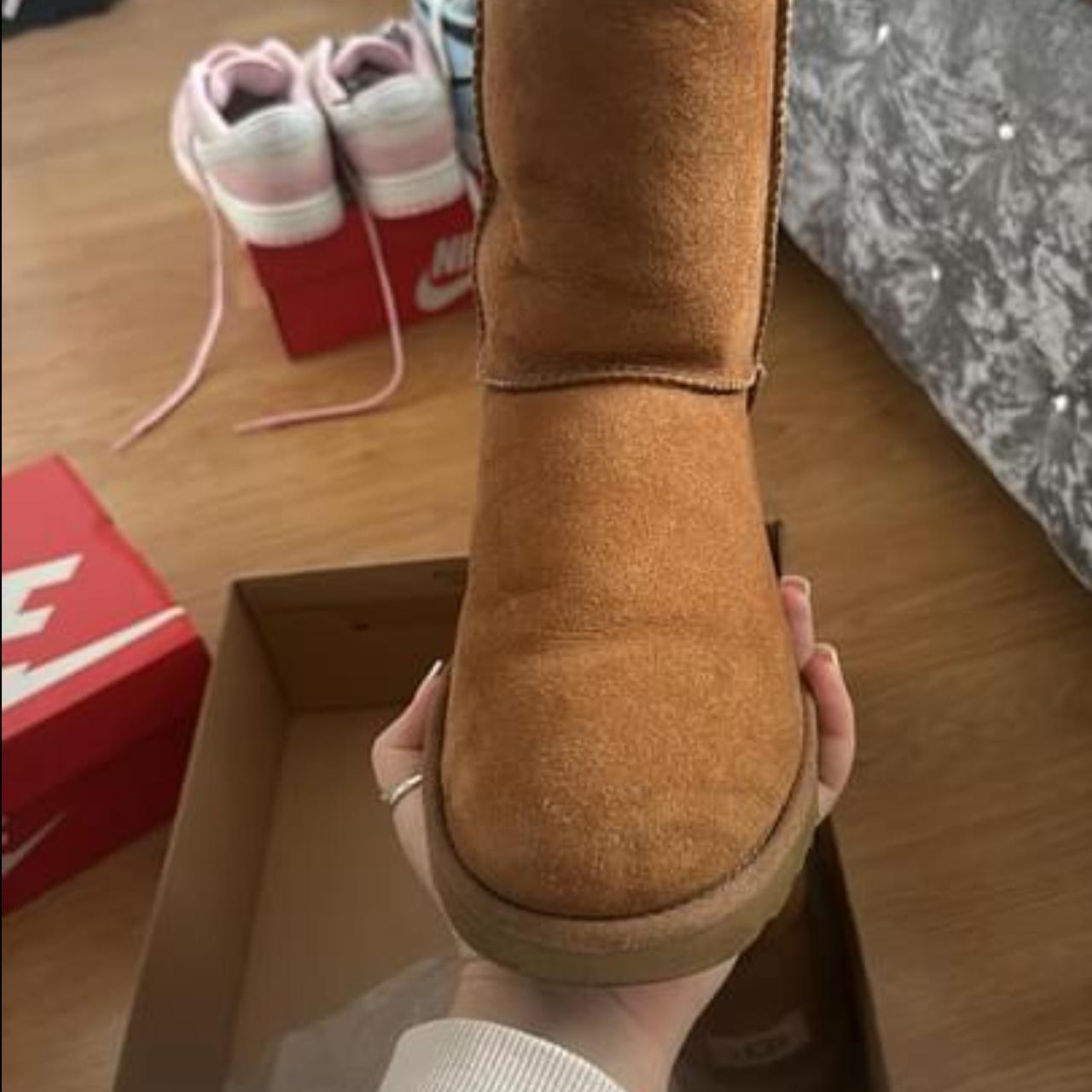 Brown and tan UGG boots - Depop