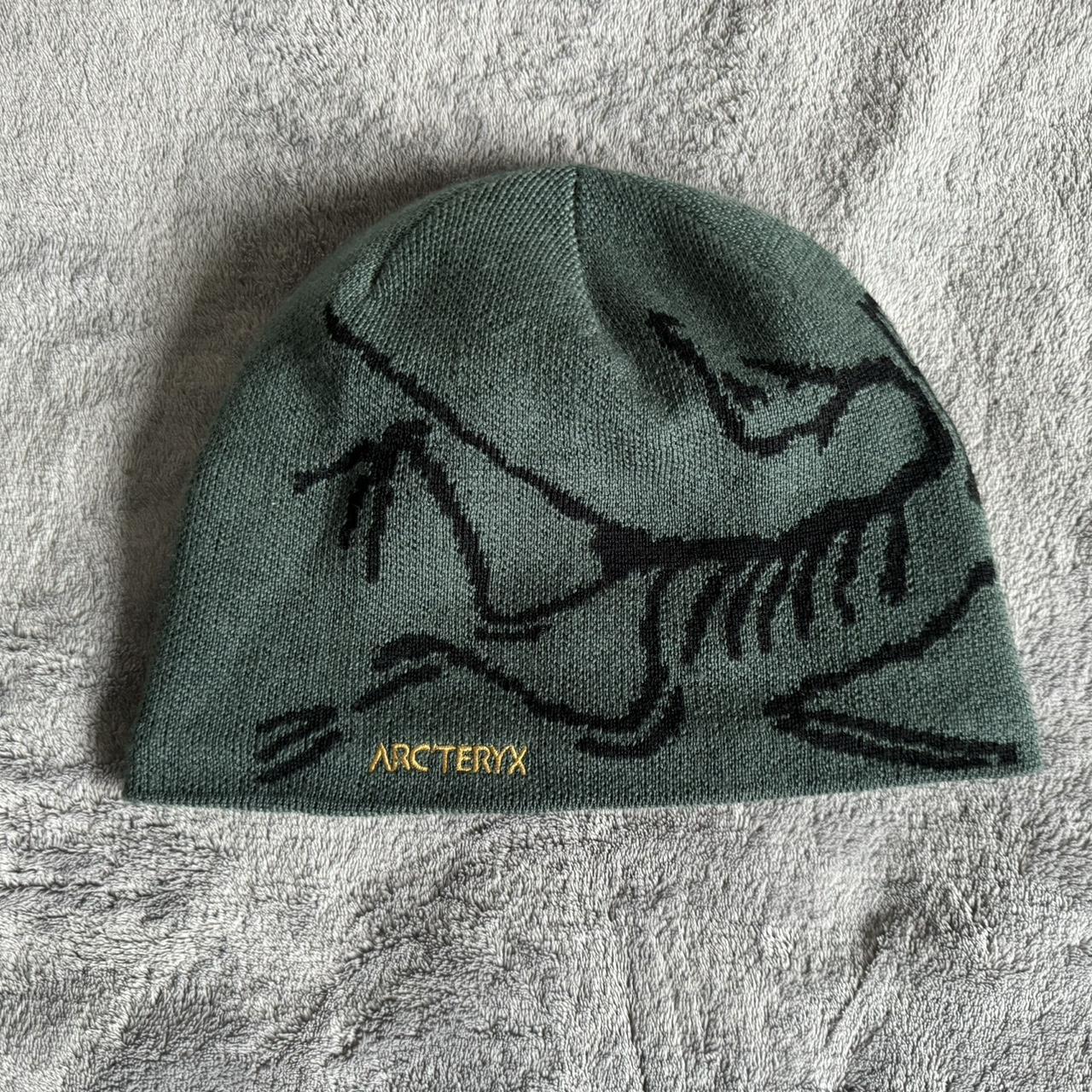 Arc’Teryx Bird Head Toque Winter Beanie Green Black... - Depop