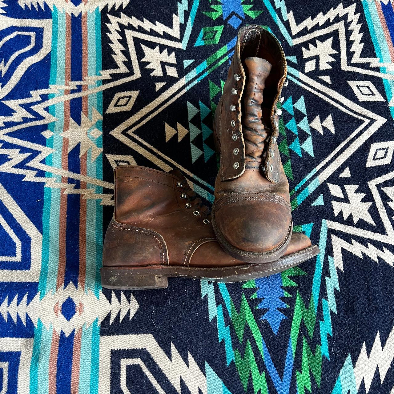 Red Wing Iron Ranger Boots 8115 Copper Rough and Tough - Depop