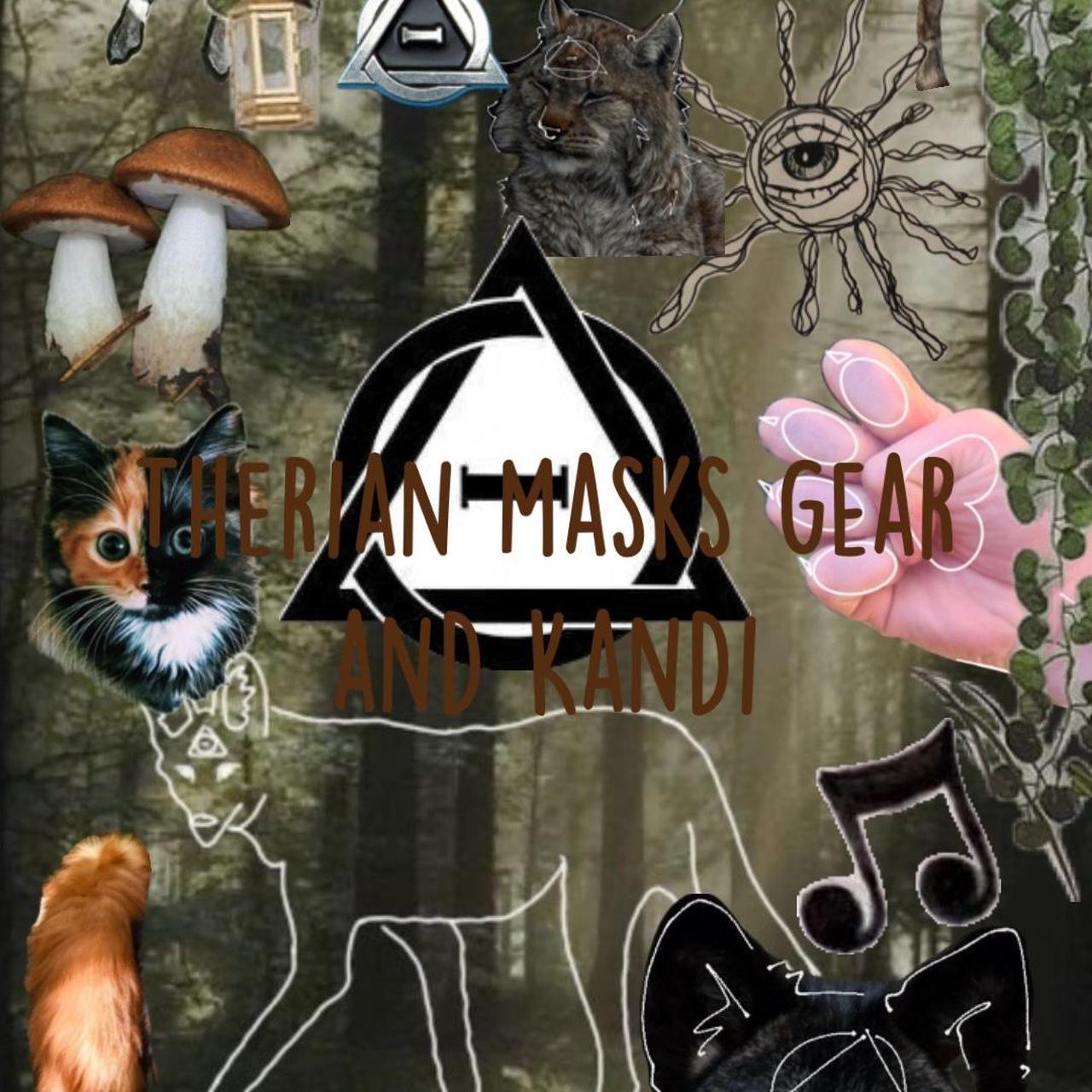 Custom therian masks tails Kandi and more Contact... - Depop