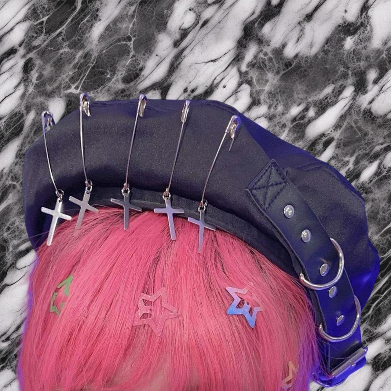 **Black Goth Beret** This stylish black goth... - Depop