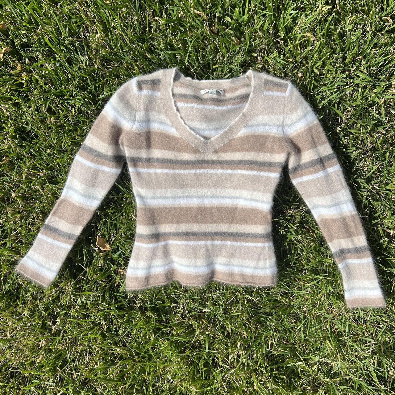 vintage banana republic 100% angora rabbit sweater 🤎... - Depop