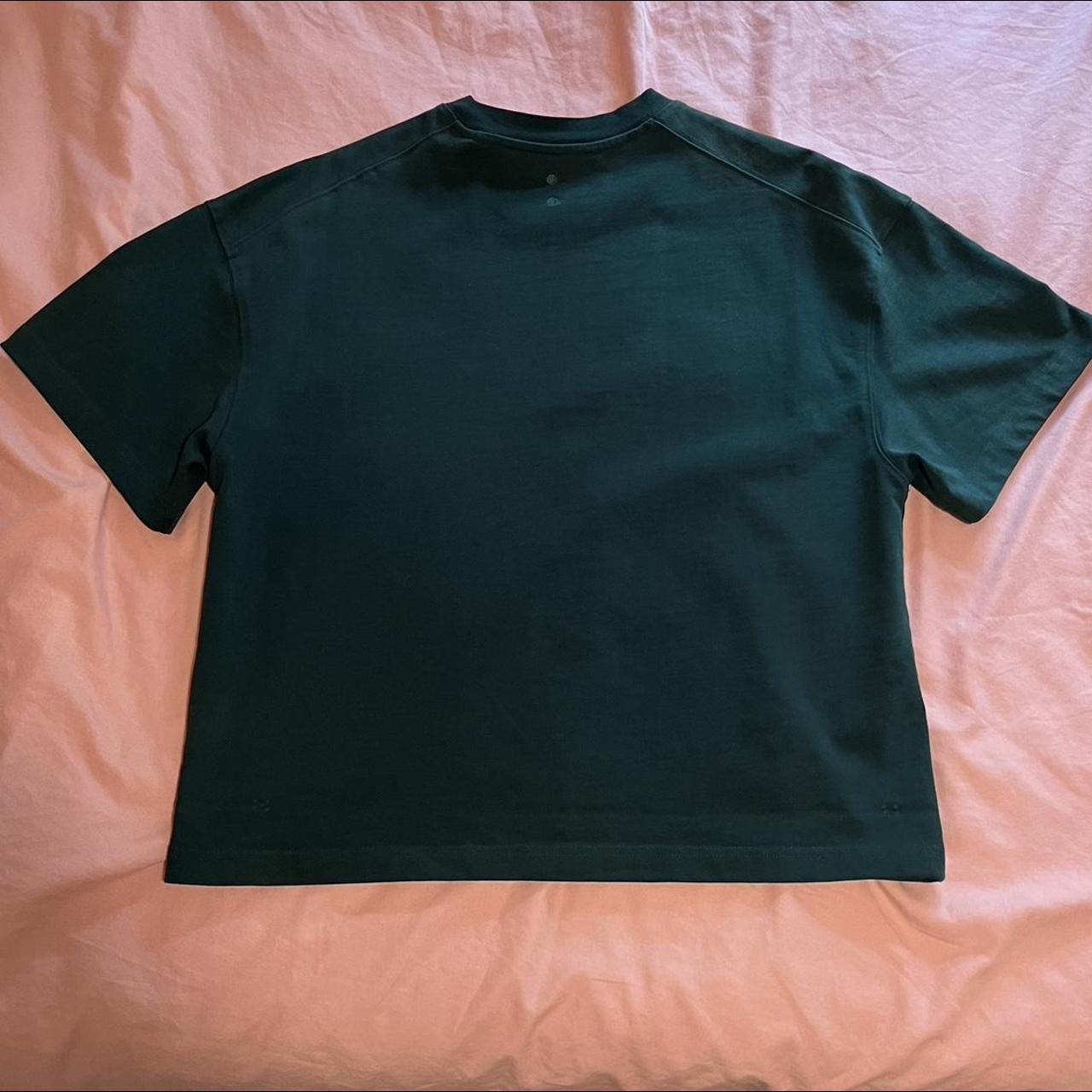 About:Blank forest green t shirt Size S, boxy,... - Depop