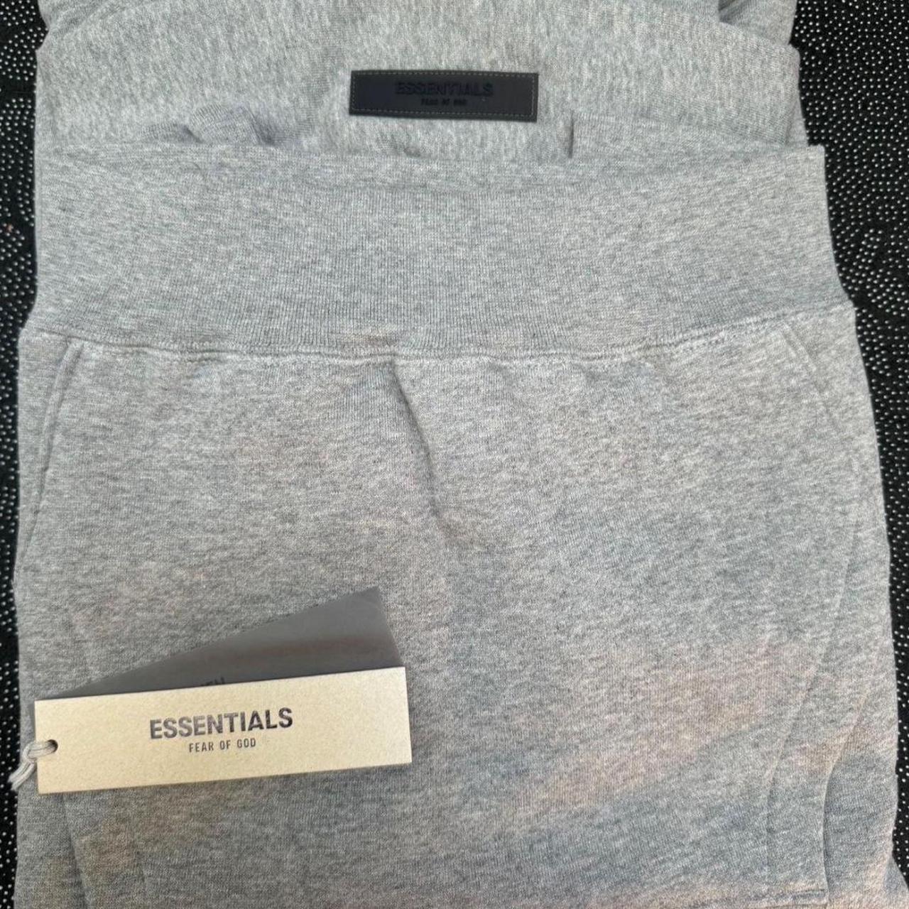 Grey Essentials hoodie - Depop